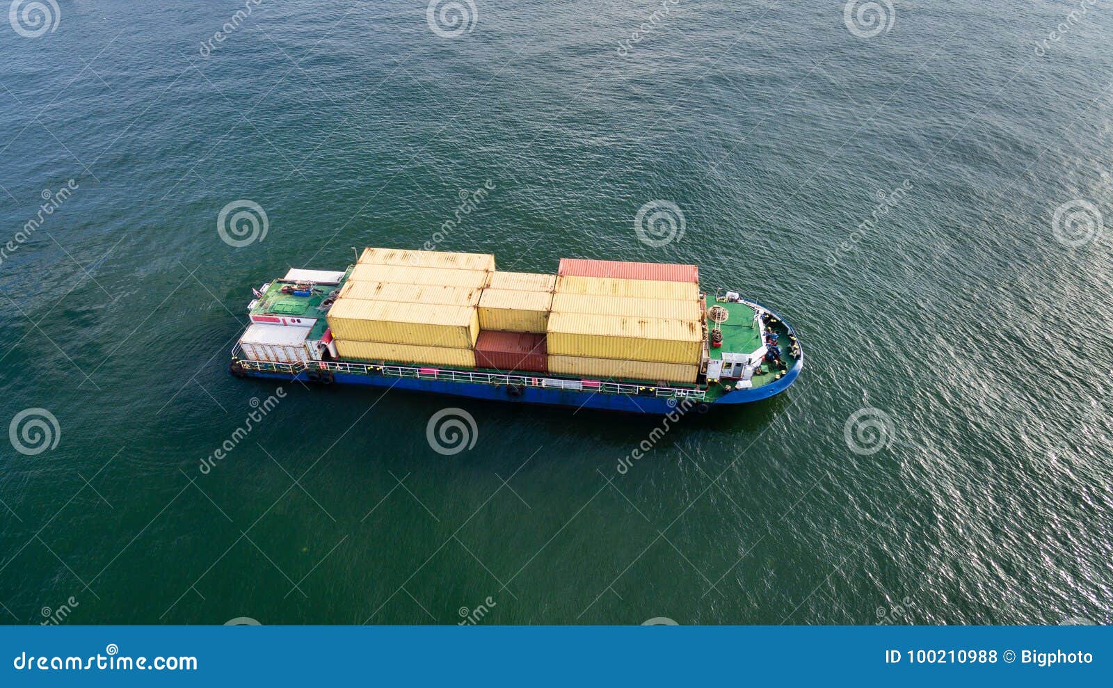 Cargo ship from top stock photo. Image of logistic, shipper - 100210988