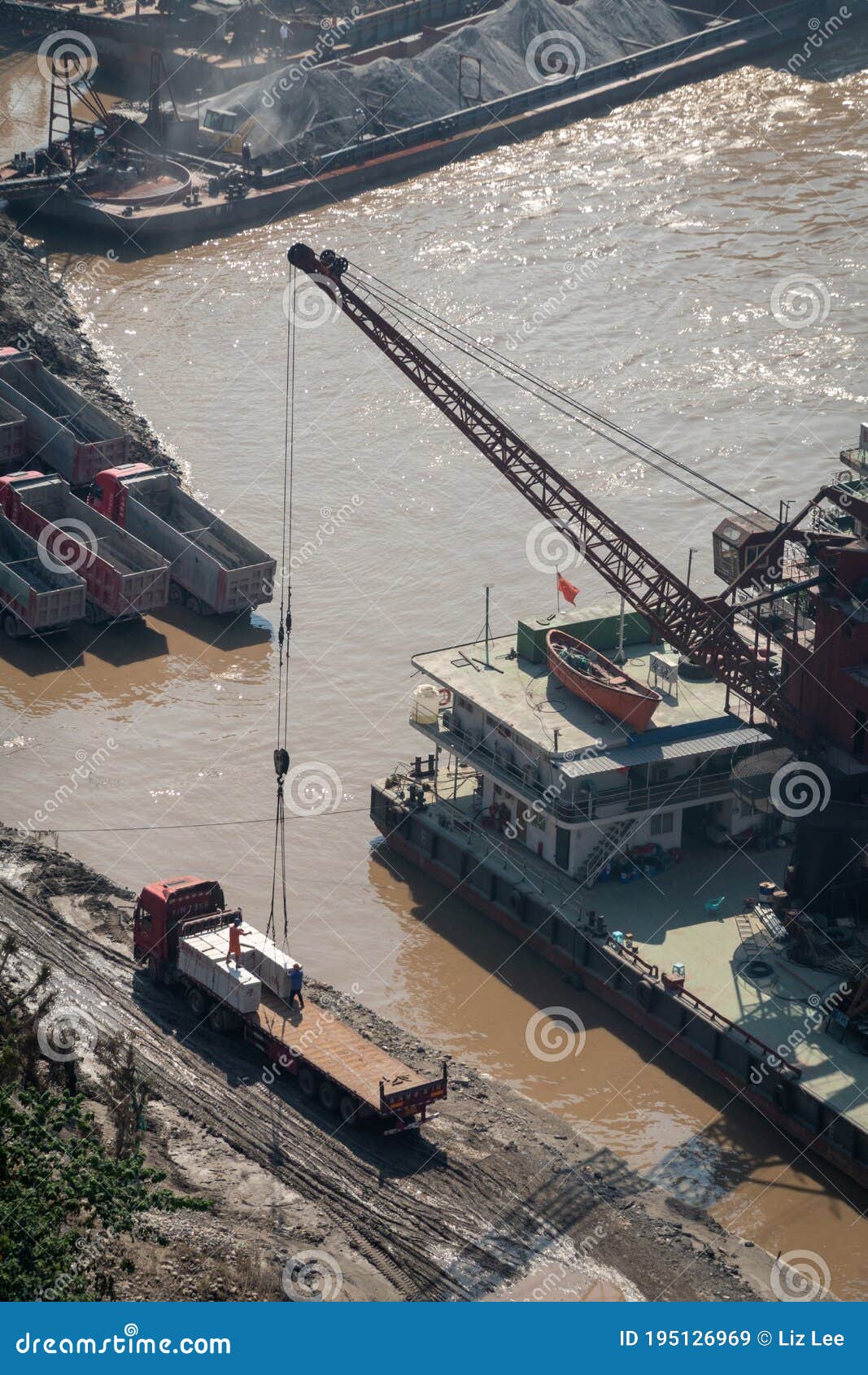 Ship Unloading Editorial Photo | CartoonDealer.com #37011273