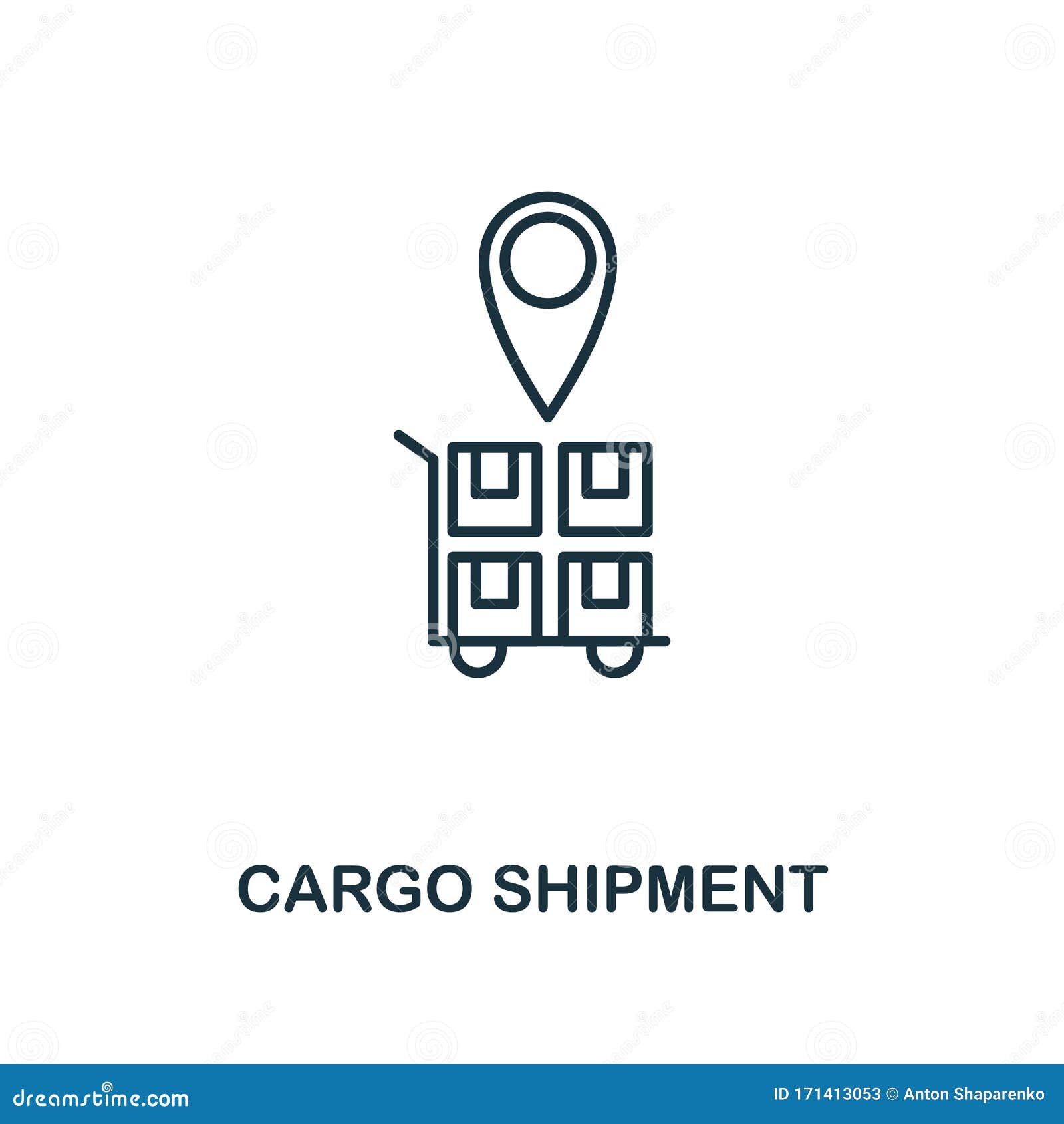 Shipment Line Icons Collection. Delivery, Cargo, Dispatch, Consignment ...
