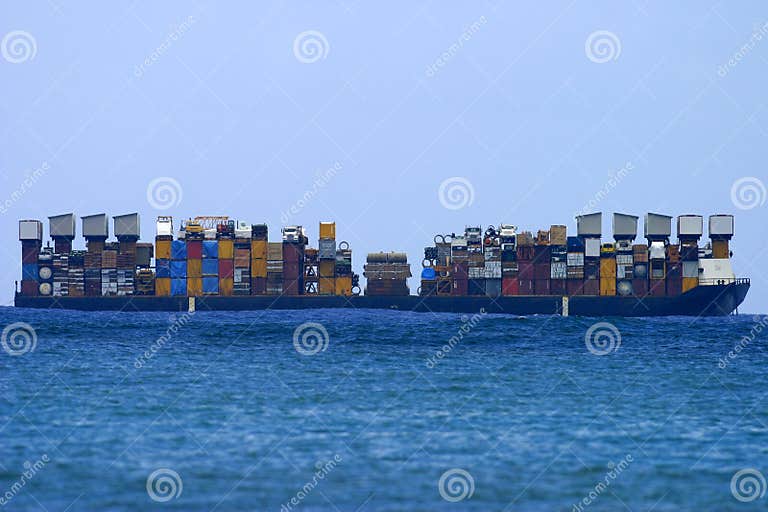 Cargo Shipping Boat stock image. Image of harbour, transportation - 829615