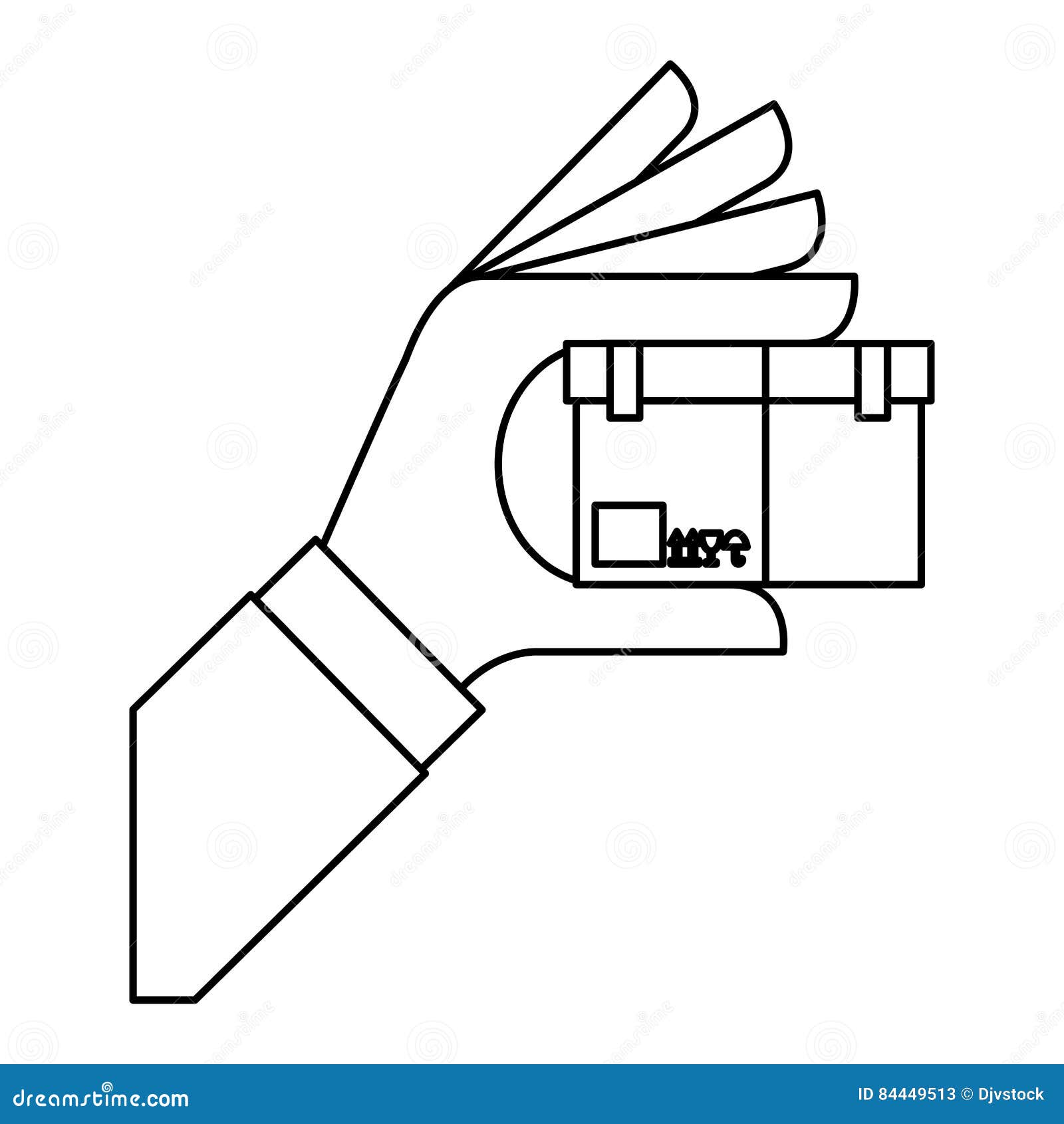 Cargo Shipping or Handling Related Icons Image Stock Illustration ...