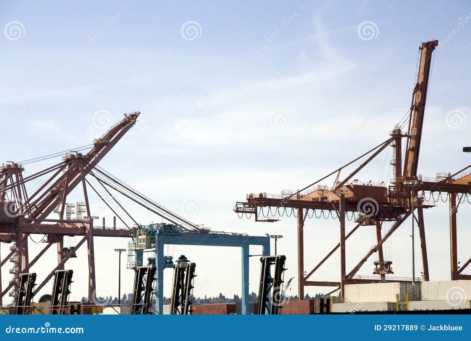Cargo shipping harbor port stock image. Image of crane - 29217889