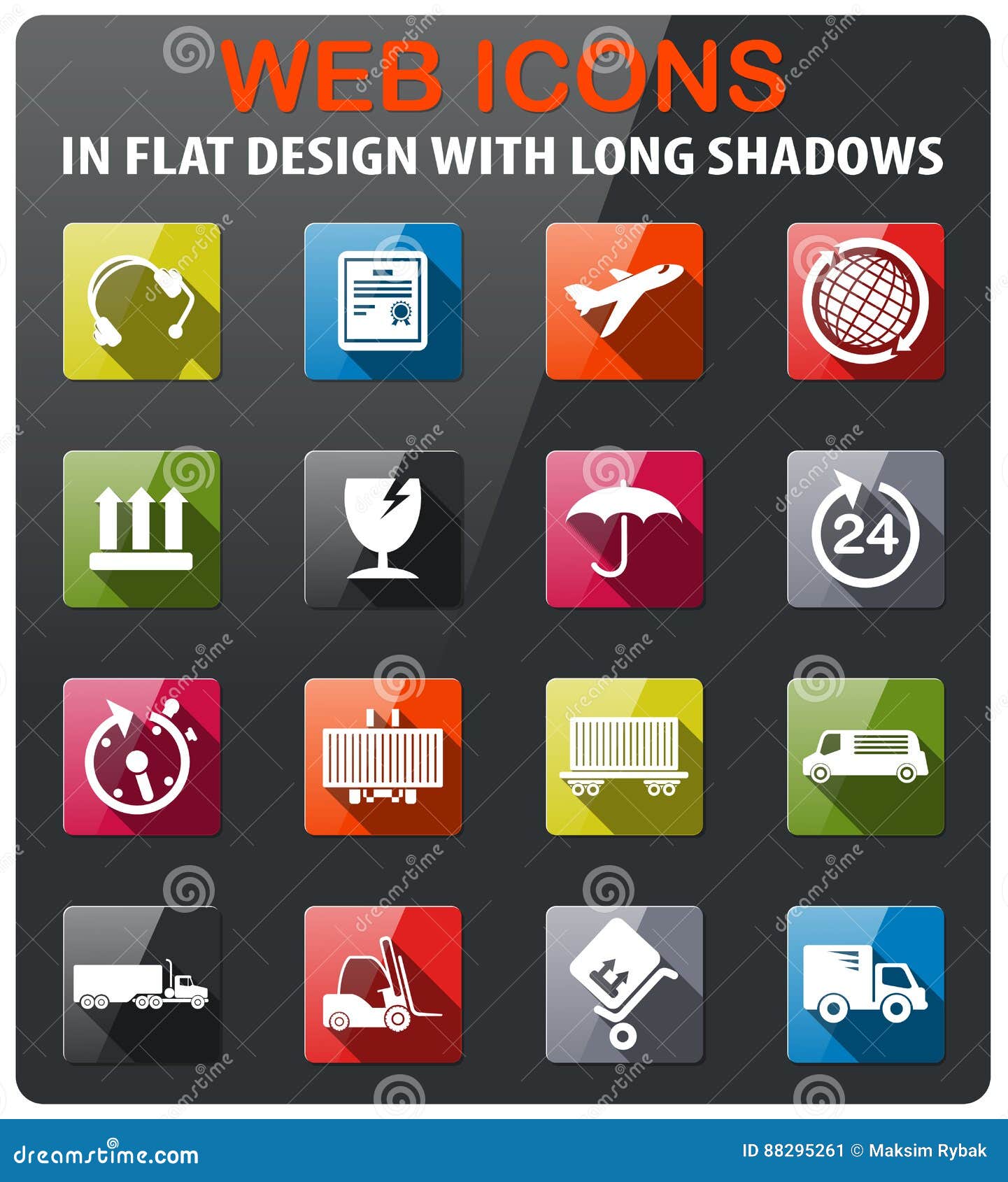 Cargo shipping symbols stock illustration. Illustration of symbol ...