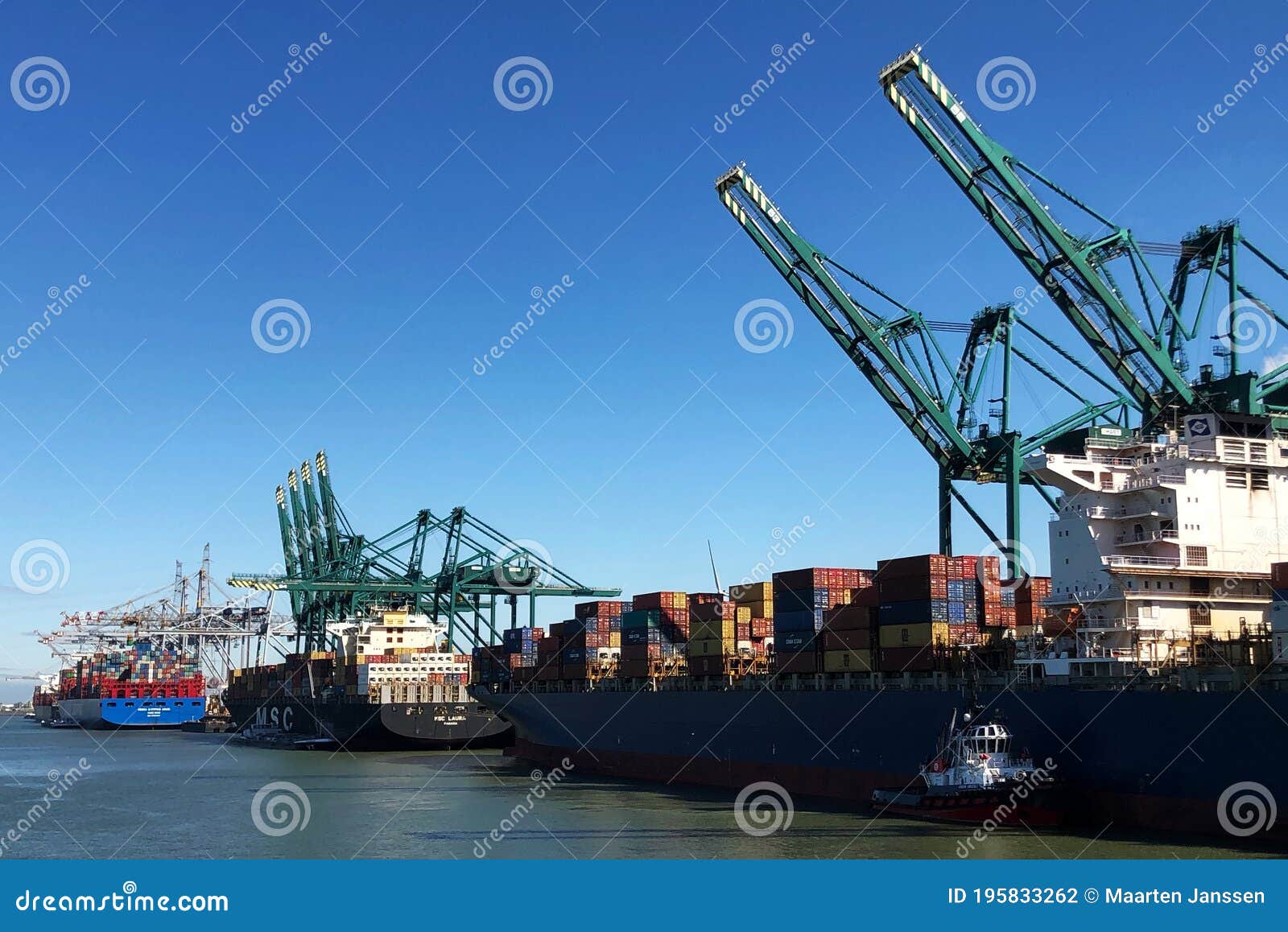 A Ships Docked At Samarinda Harbor, Which Is Located On The Mahakam ...