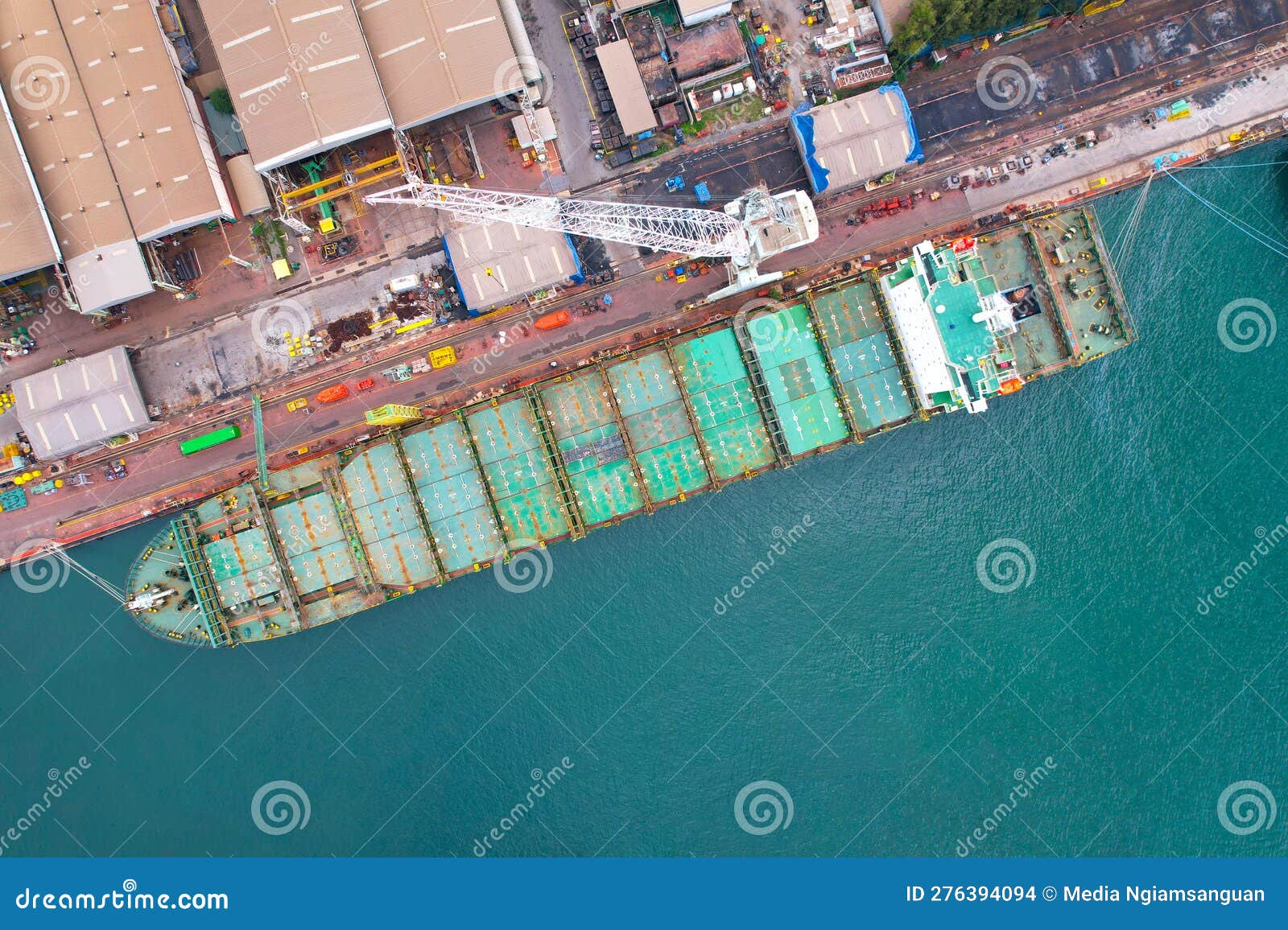 Cargo Ships Docking, Preparing To Move, Containers, Transportation ...