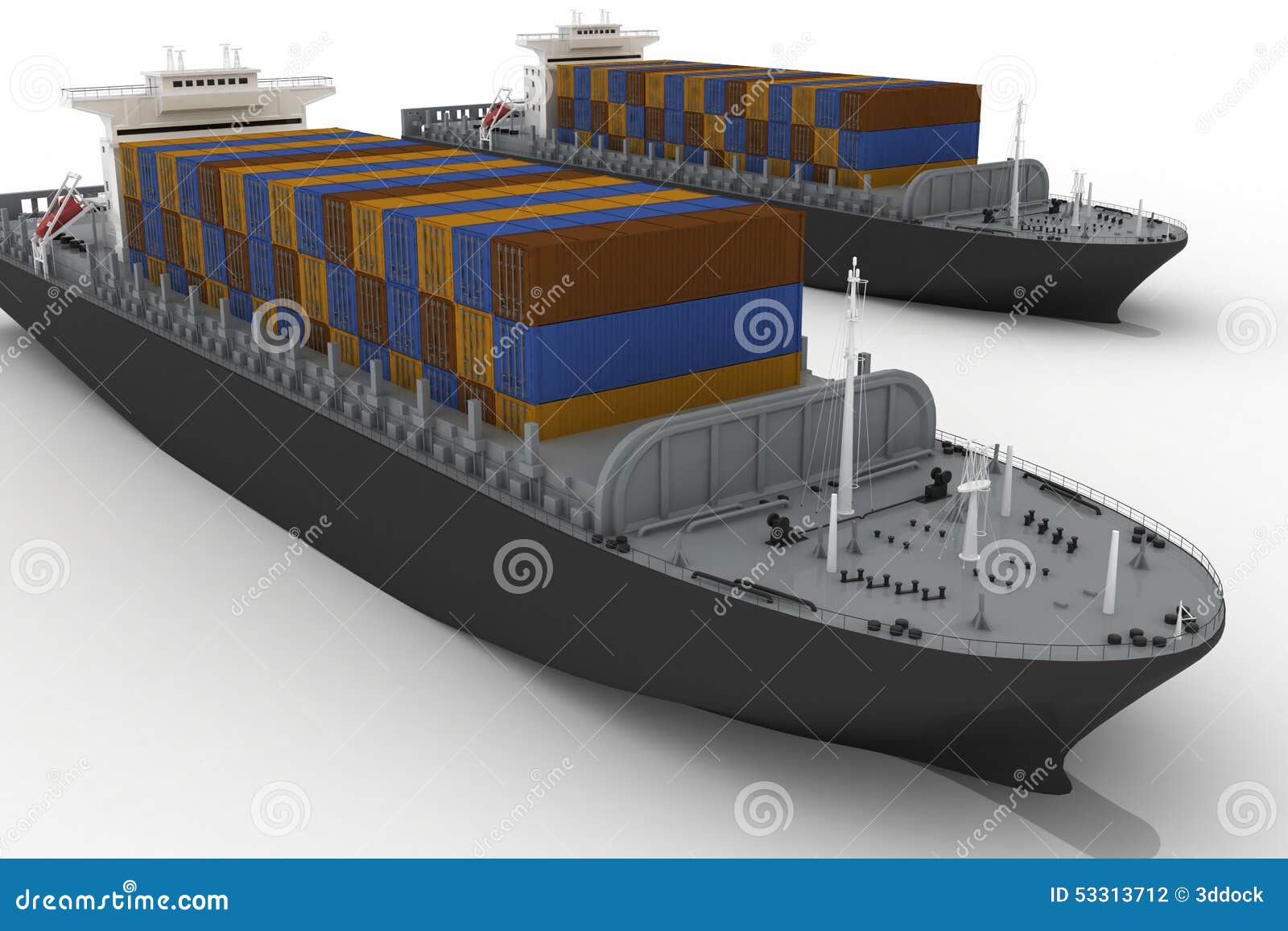 Cargo Ships Infographic Cartoon Vector | CartoonDealer.com #39436363
