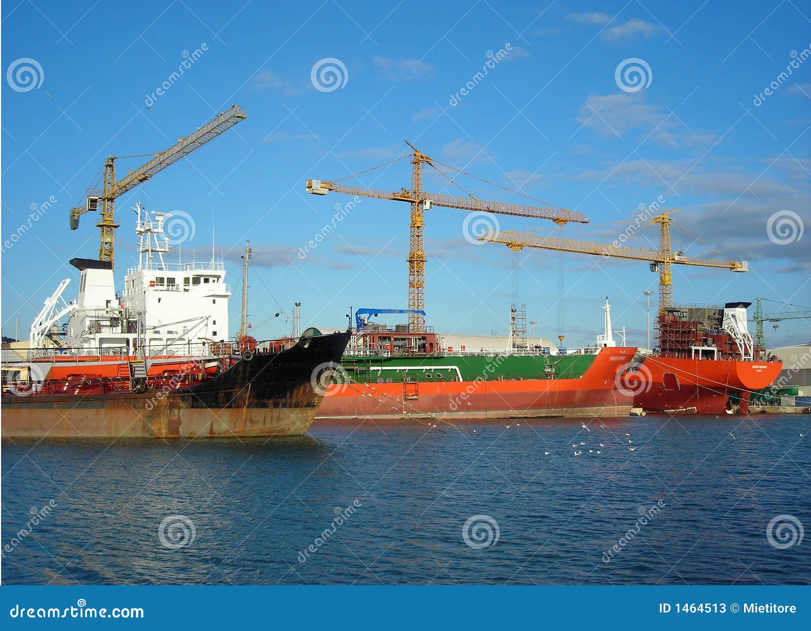 Cargo in shipyard! stock image. Image of repair, manufacturing - 1464513