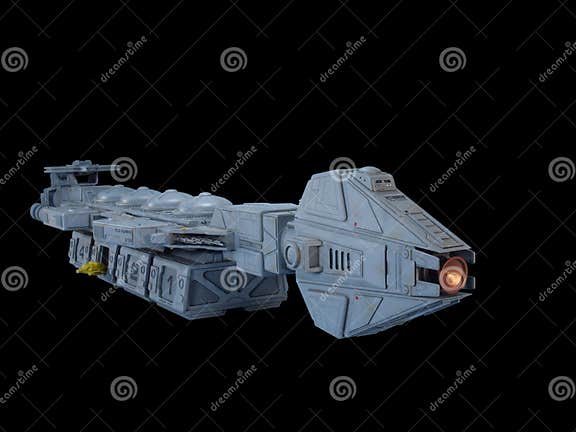 Cargo spaceship front view stock image. Image of alien - 17308871