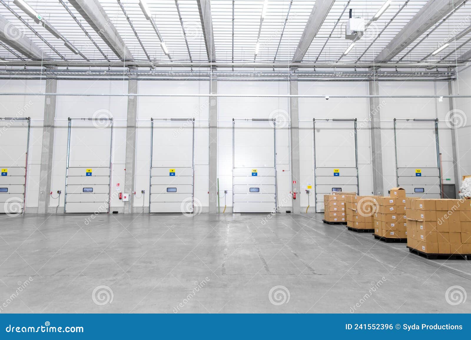 Cargo Storing at Warehouse Shelves Stock Photo - Image of shipment ...