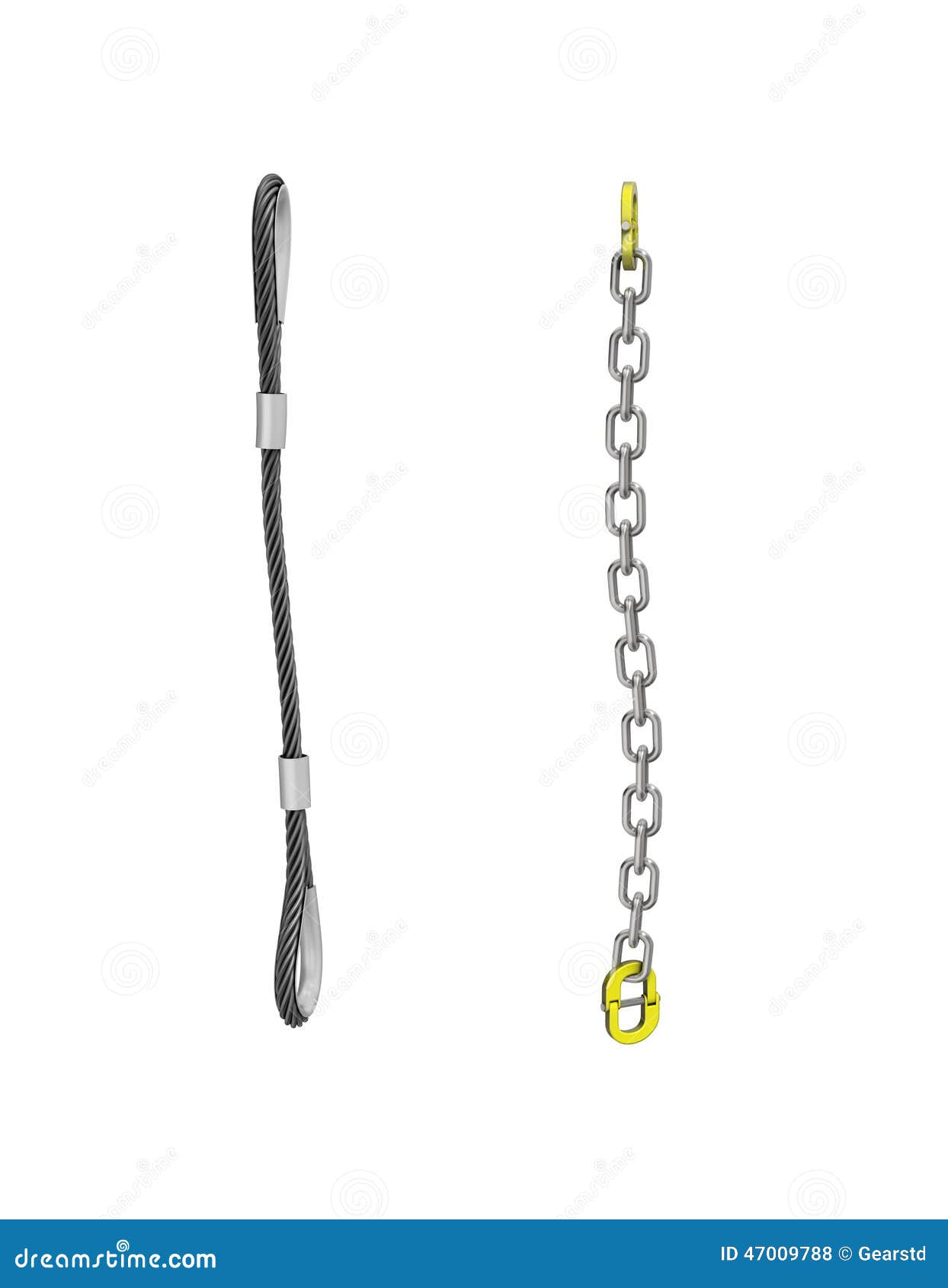 Cargo Strapping: Metal Cable With Crane Hook Stock Illustration ...