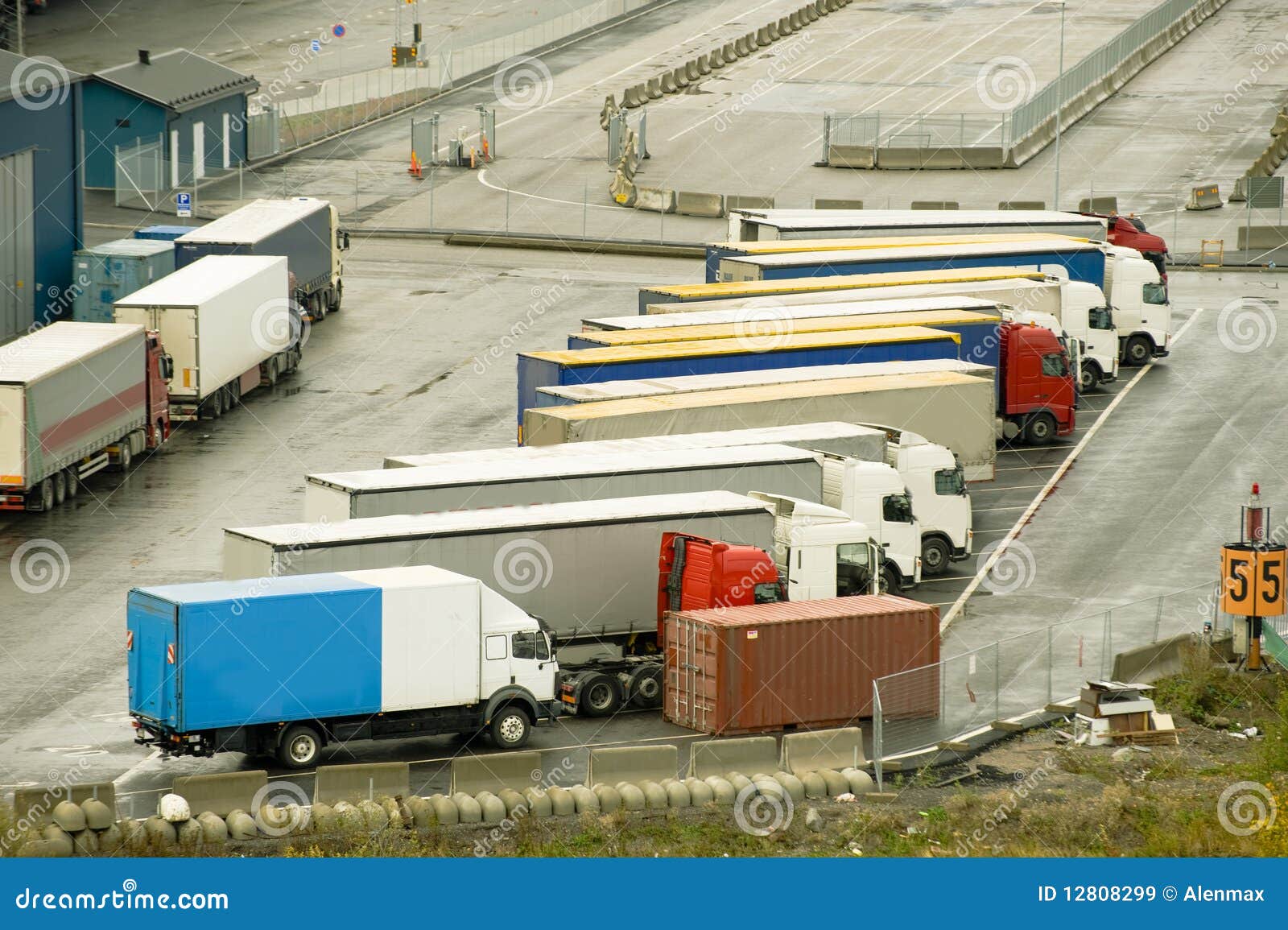Cargo terminal stock image. Image of dock, transportation - 12808299