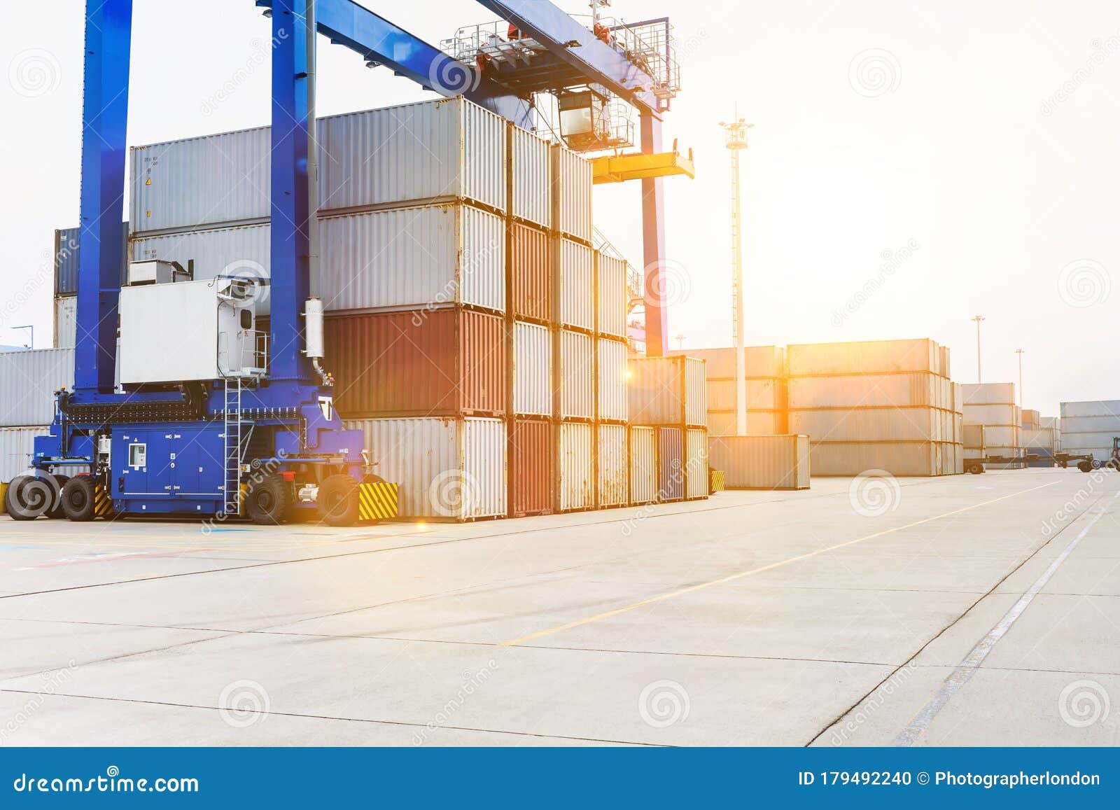 Photo of Cargo Terminal stock photo. Image of logistics - 179492240