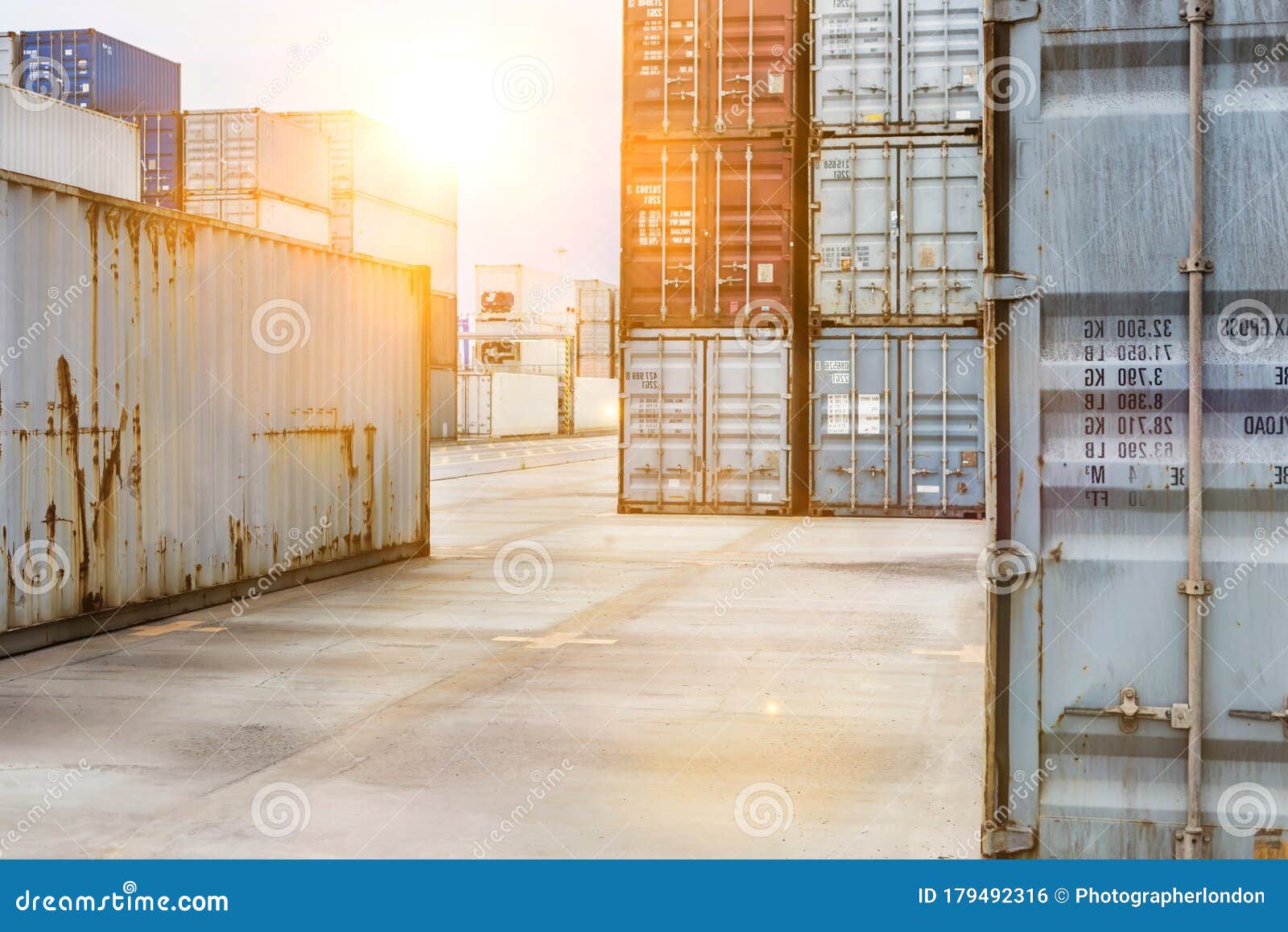 Photo of Cargo Terminal stock photo. Image of logistics - 179492316