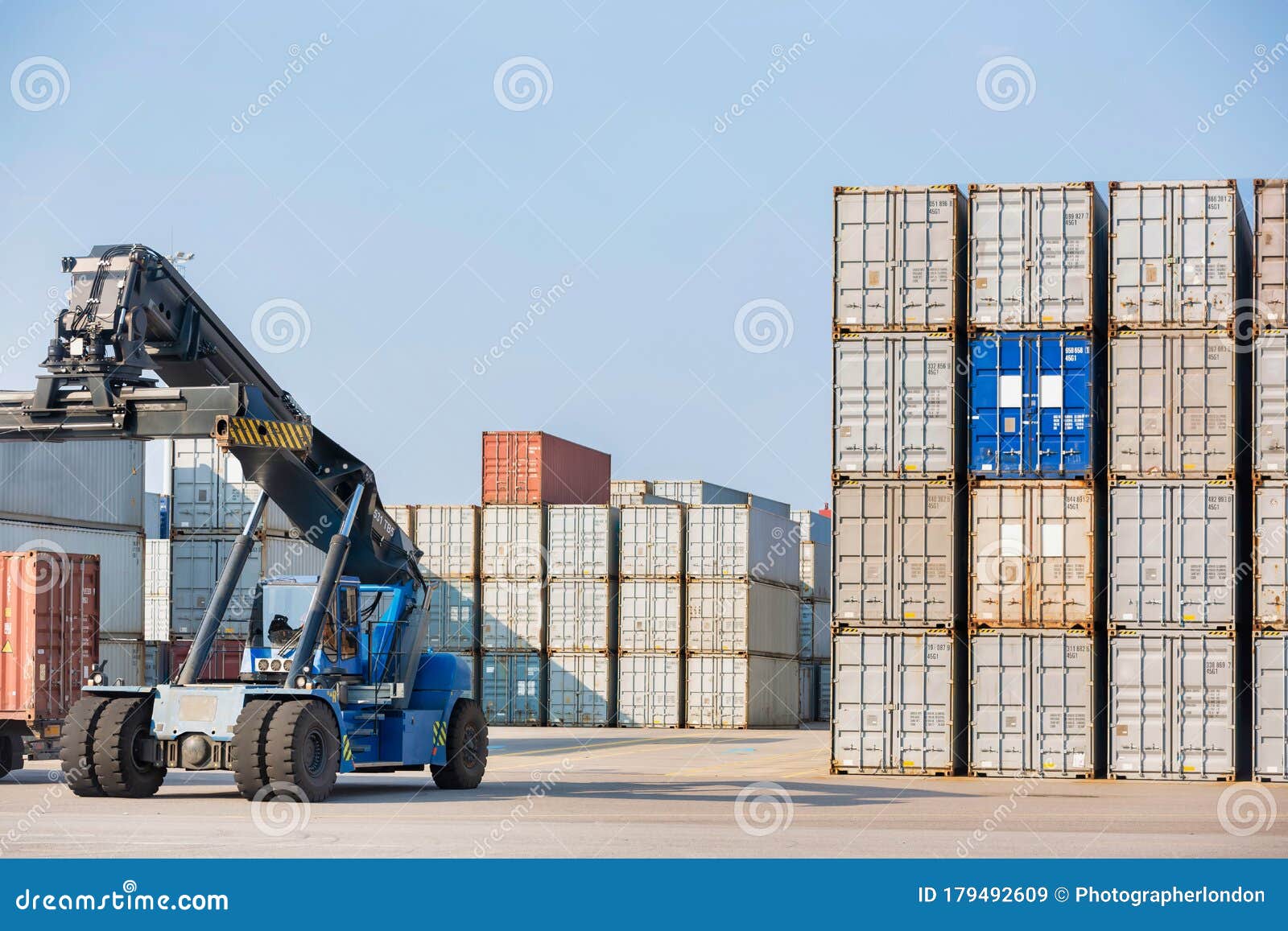 Photo of Cargo Terminal stock image. Image of poland - 179492609