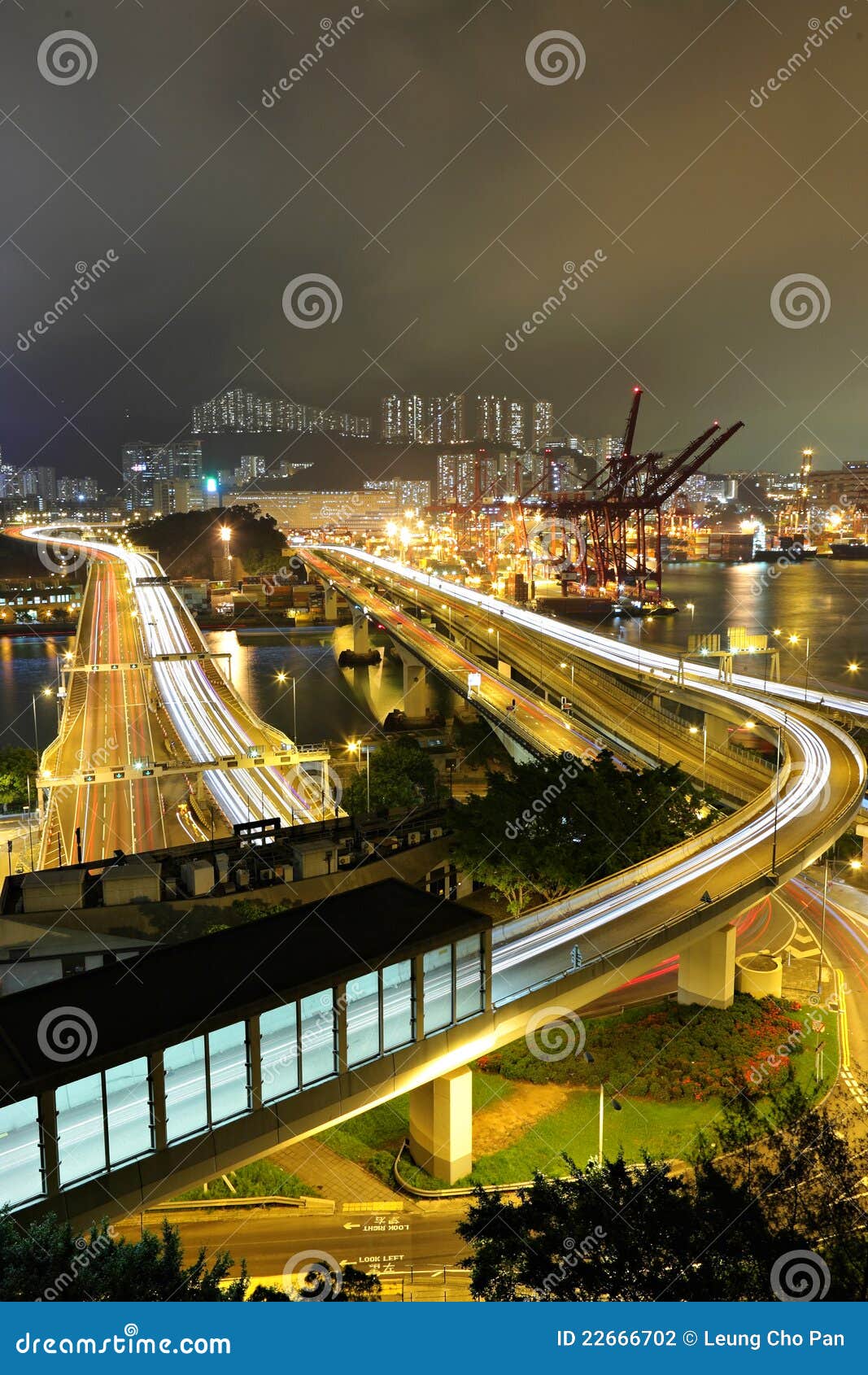 Cargo Terminal and highway stock photo. Image of building - 22666702