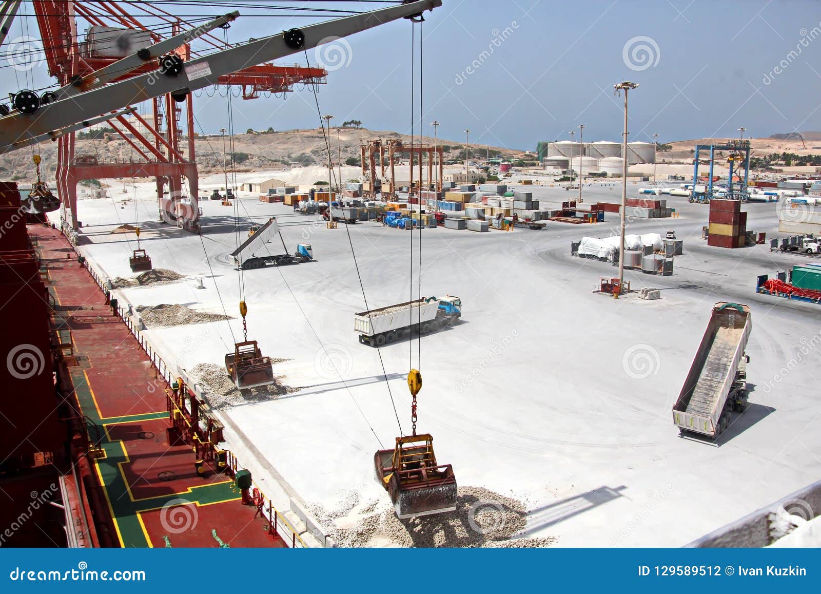 Cargo Terminal for Loading of Gypsum Cargo by Ship Cranes To Bulk ... Cargo Terminal for Loading of Gypsum Cargo by Ship Cranes To Bulk ...