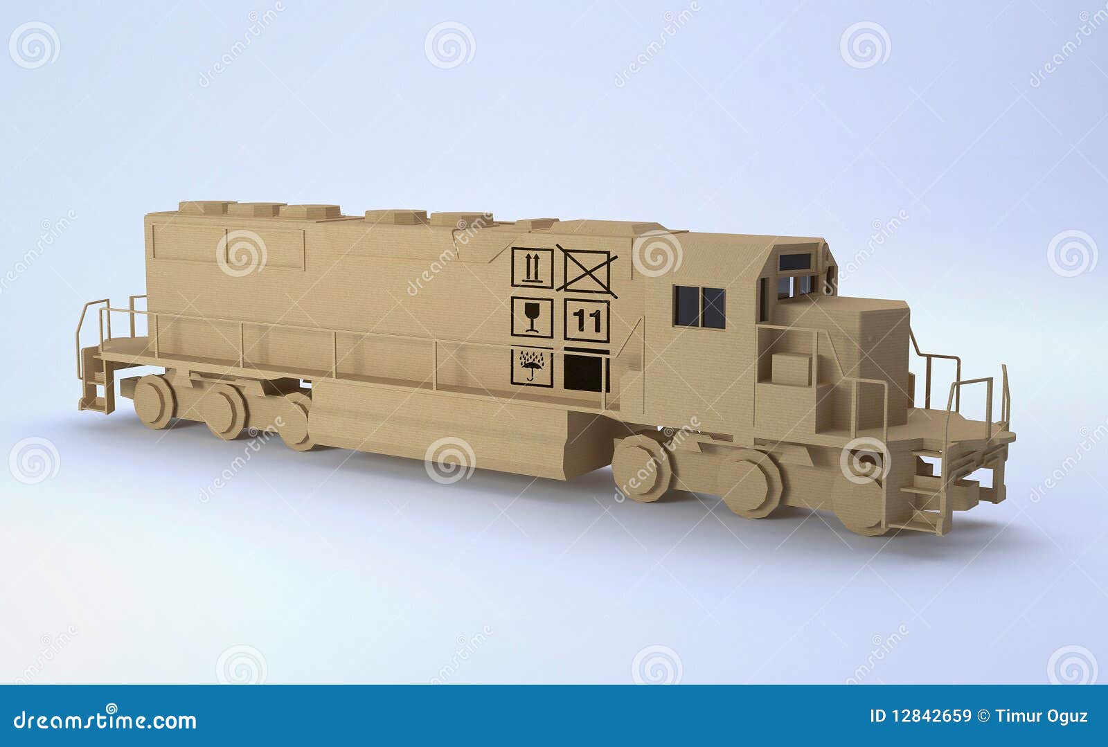 Cargo Train For Timber Transportation Cartoon Vector | CartoonDealer ...
