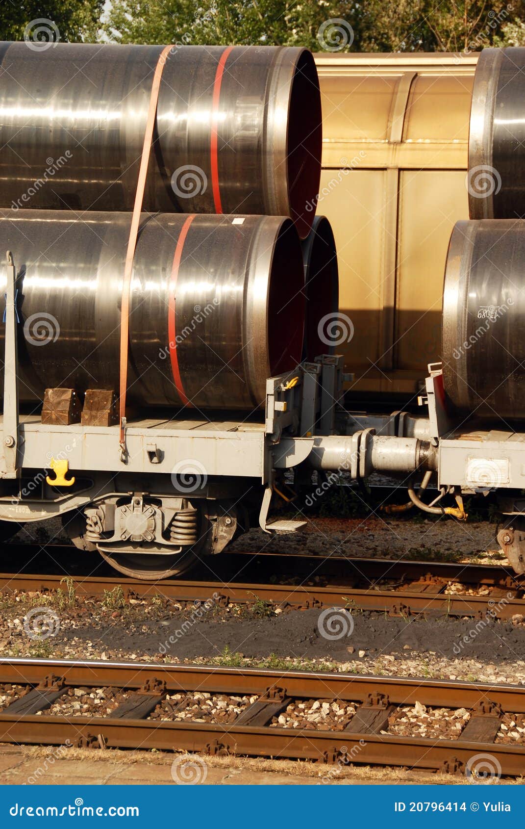 Cargo train stock photo. Image of freight, flatcar, pile - 20796414