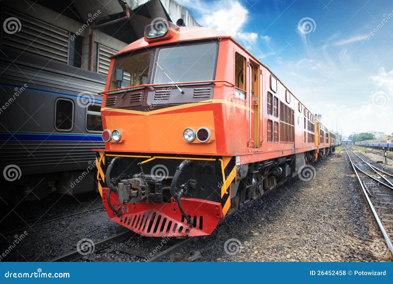 Cargo train stock photo. Image of direction, locomotive - 26452458