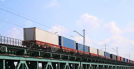 Cargo train stock image. Image of logistics, railroad, transport - 888977