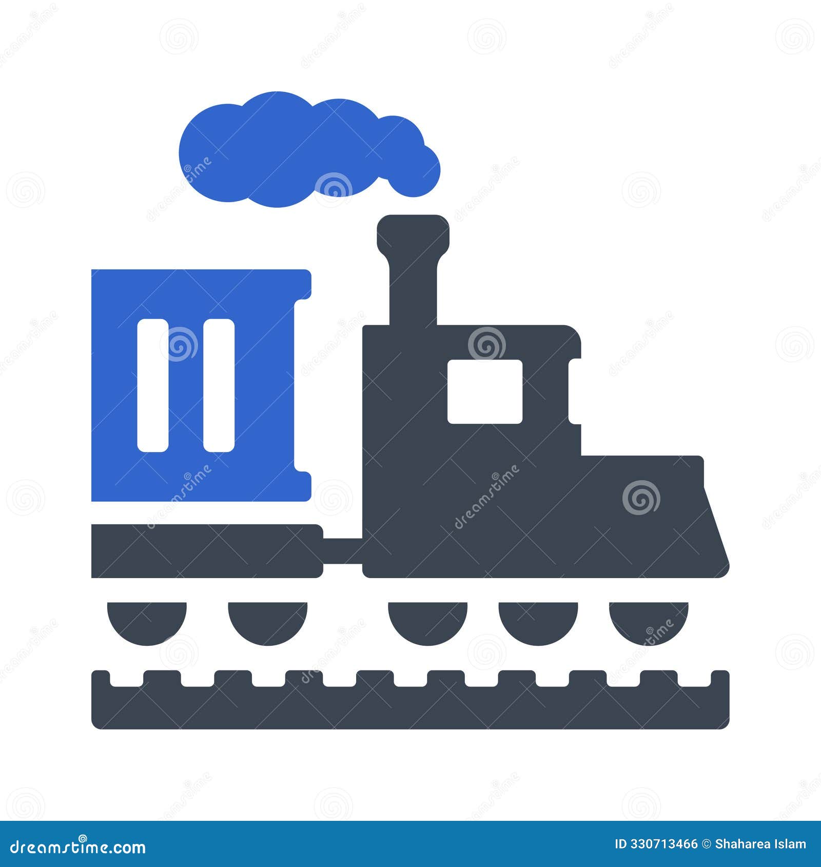 Cargo train icon stock vector. Illustration of transportation - 330713466