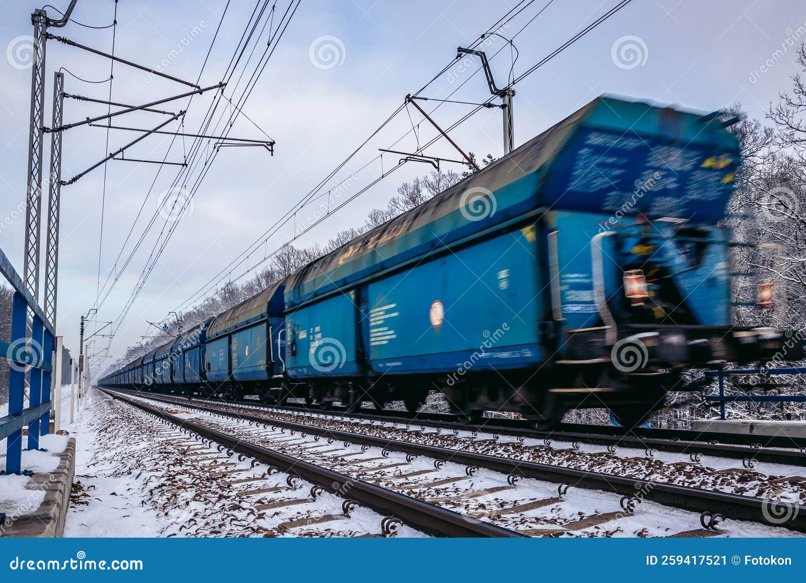 Cargo train in Poland editorial photo. Image of stone - 259417521
