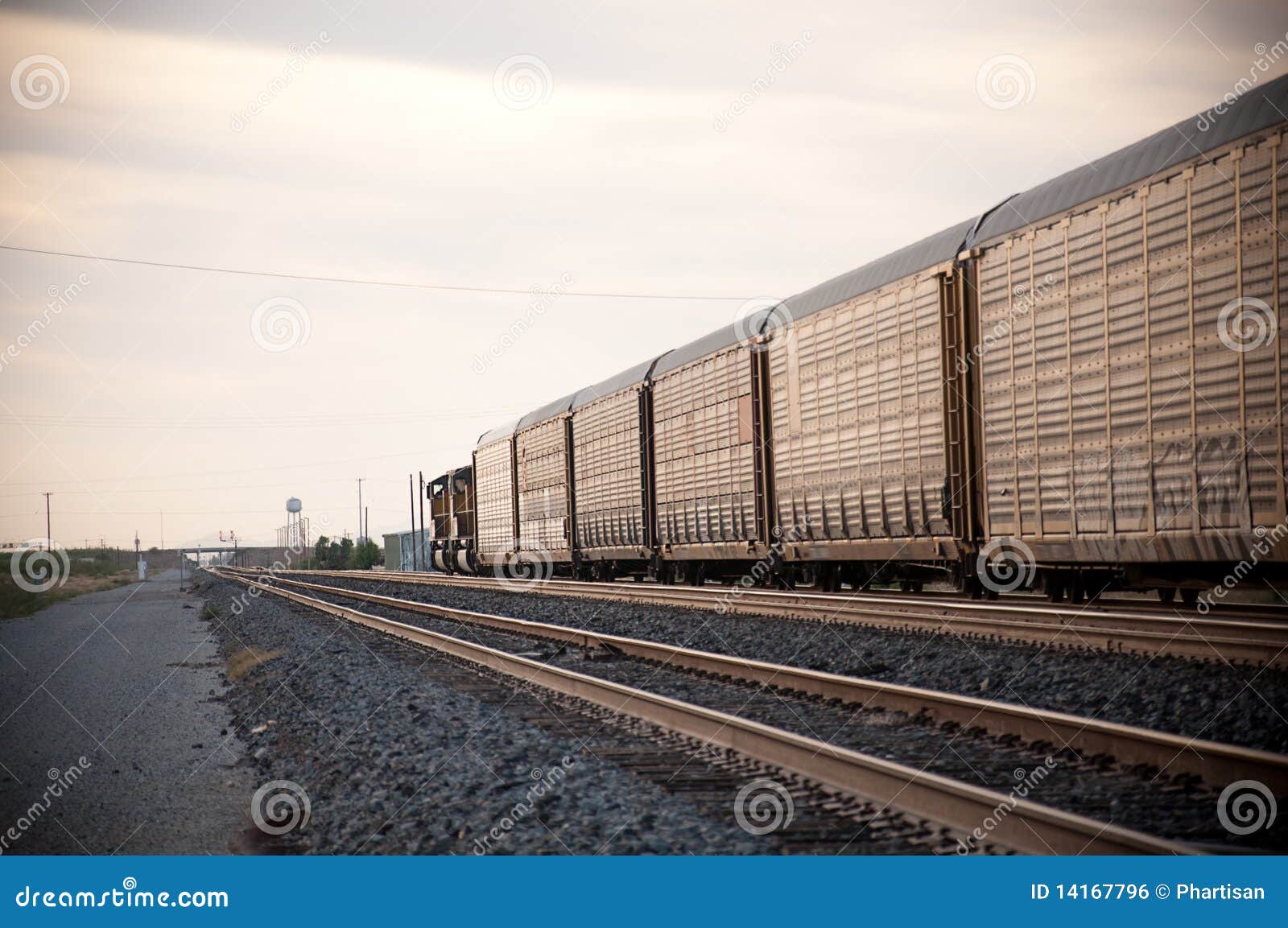 Old Cargo Train Cart Abandoned On A Disused Train Line Stock Photo ...