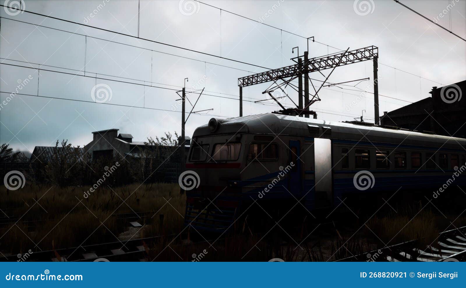 Cargo Trains in Old Train Depot Left To Be Rusted Stock Image - Image ...