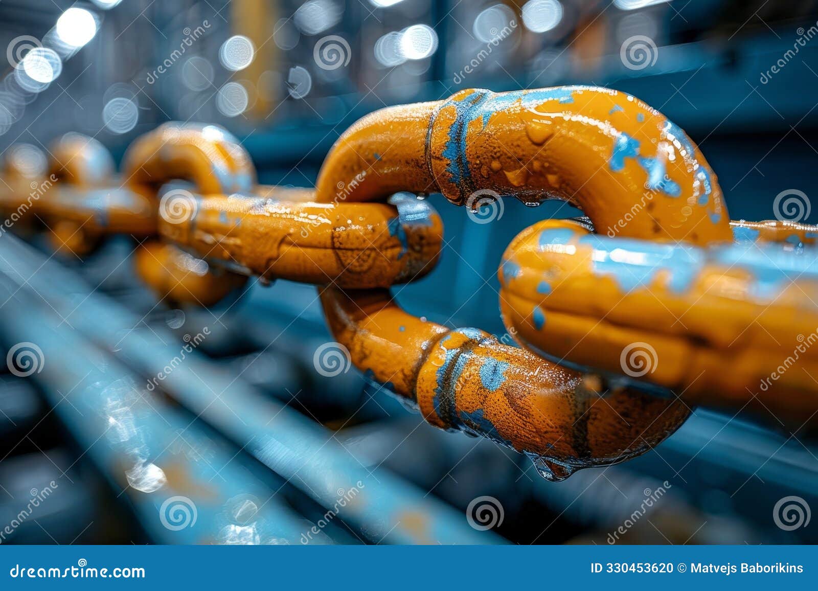 Cargo Fixation Chain And Carabiner For Secure Transportation On ...