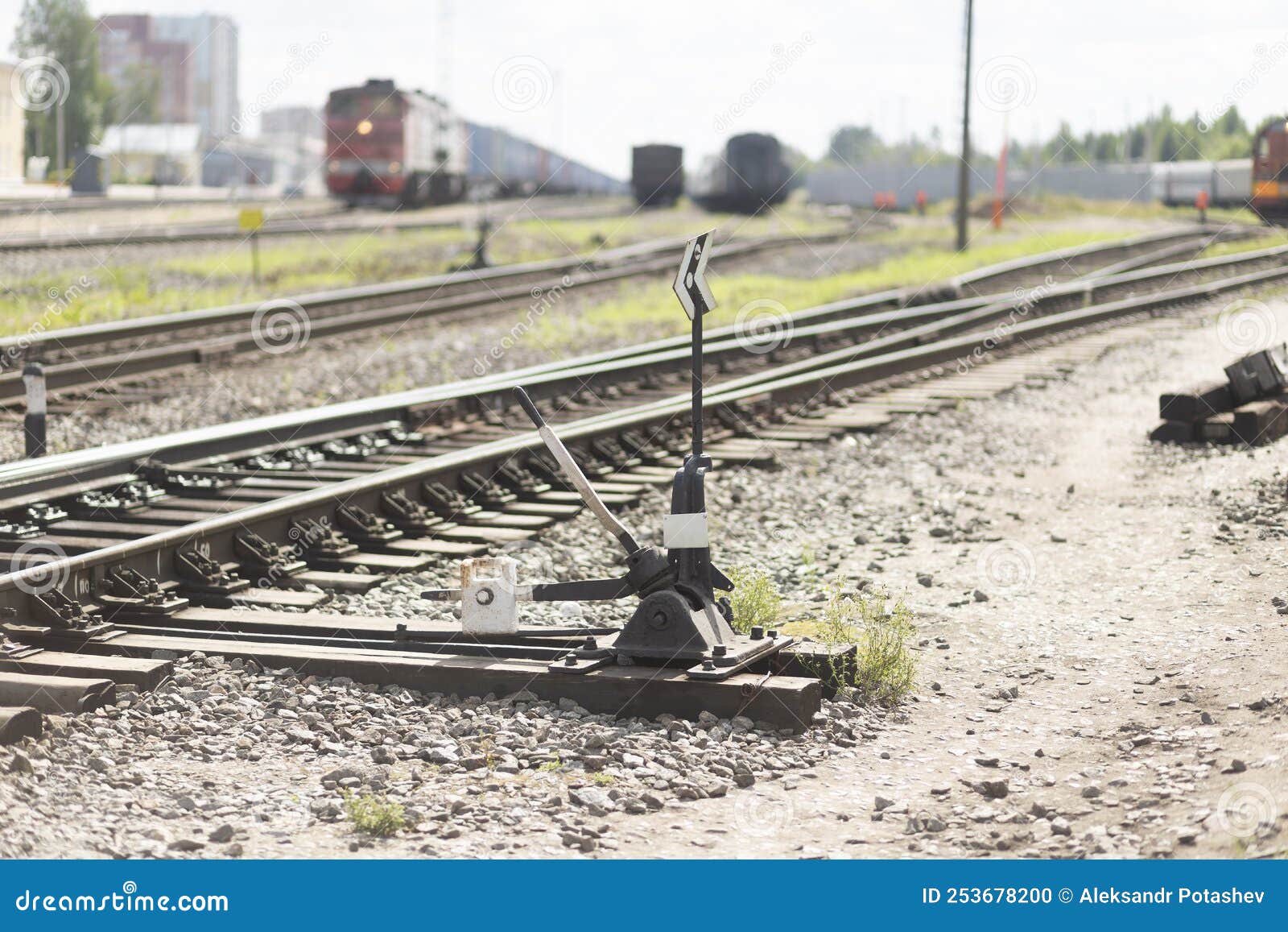 Cargo Transportation by Rail. Containers for the Railway Stock Photo ...