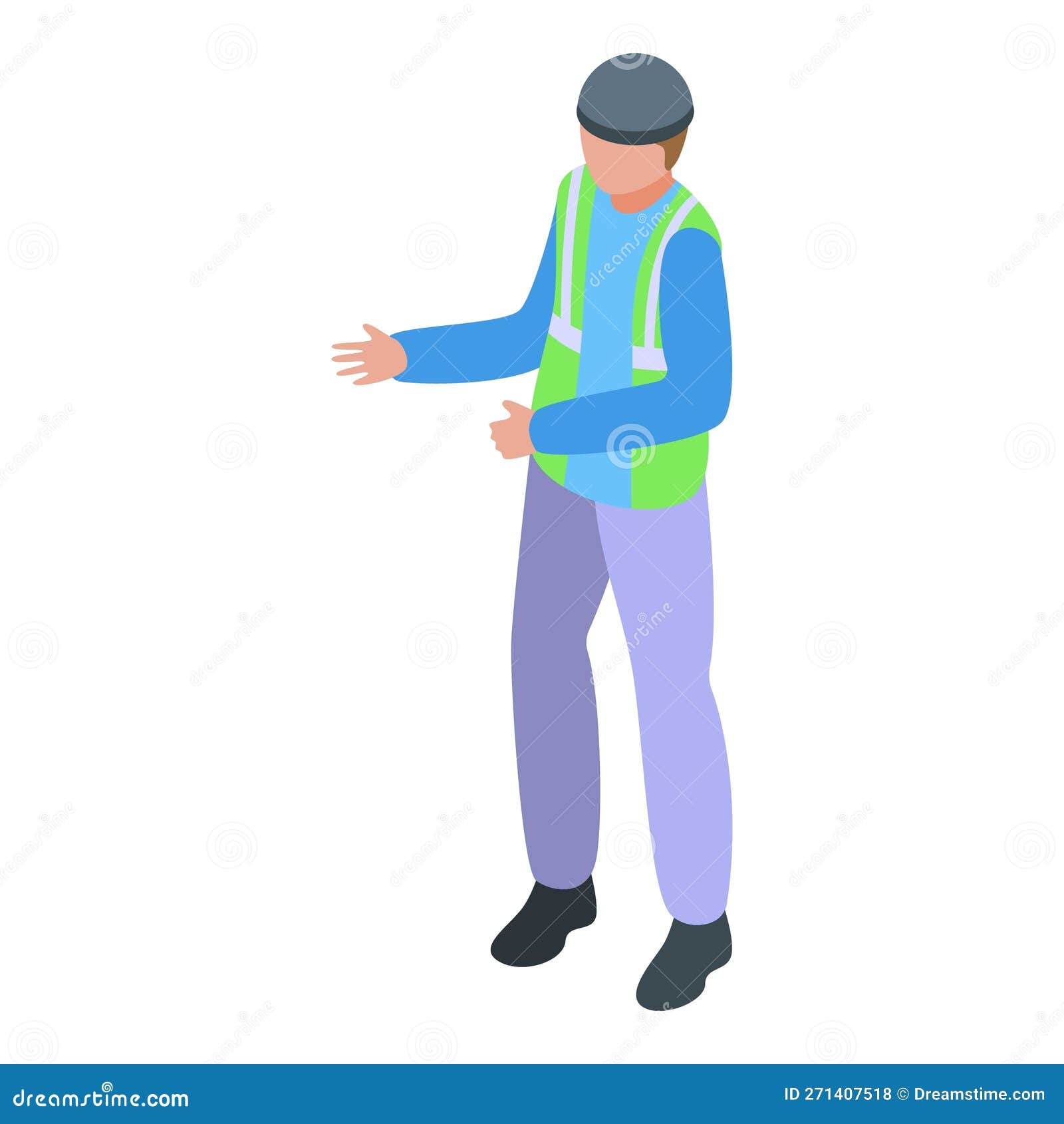 Cargo Trucker Icon Isometric Vector. Truck Driver Stock Vector ...