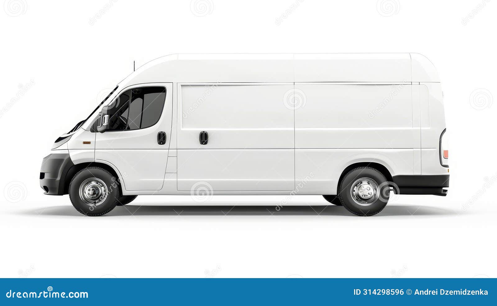 Cargo Van or Delivery Van Isolated on White Stock Photo - Image of ...