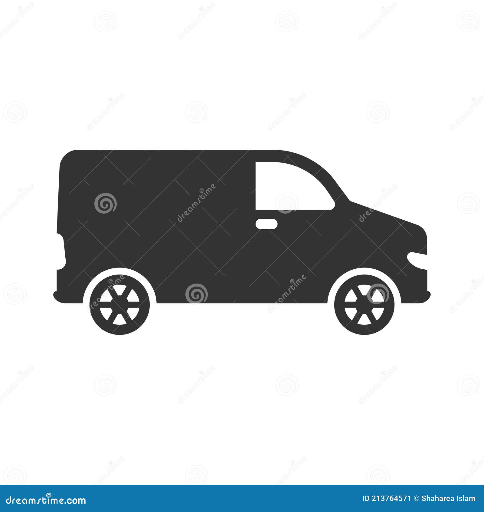 Cargo Van icon stock vector. Illustration of icon, beautiful - 213764571