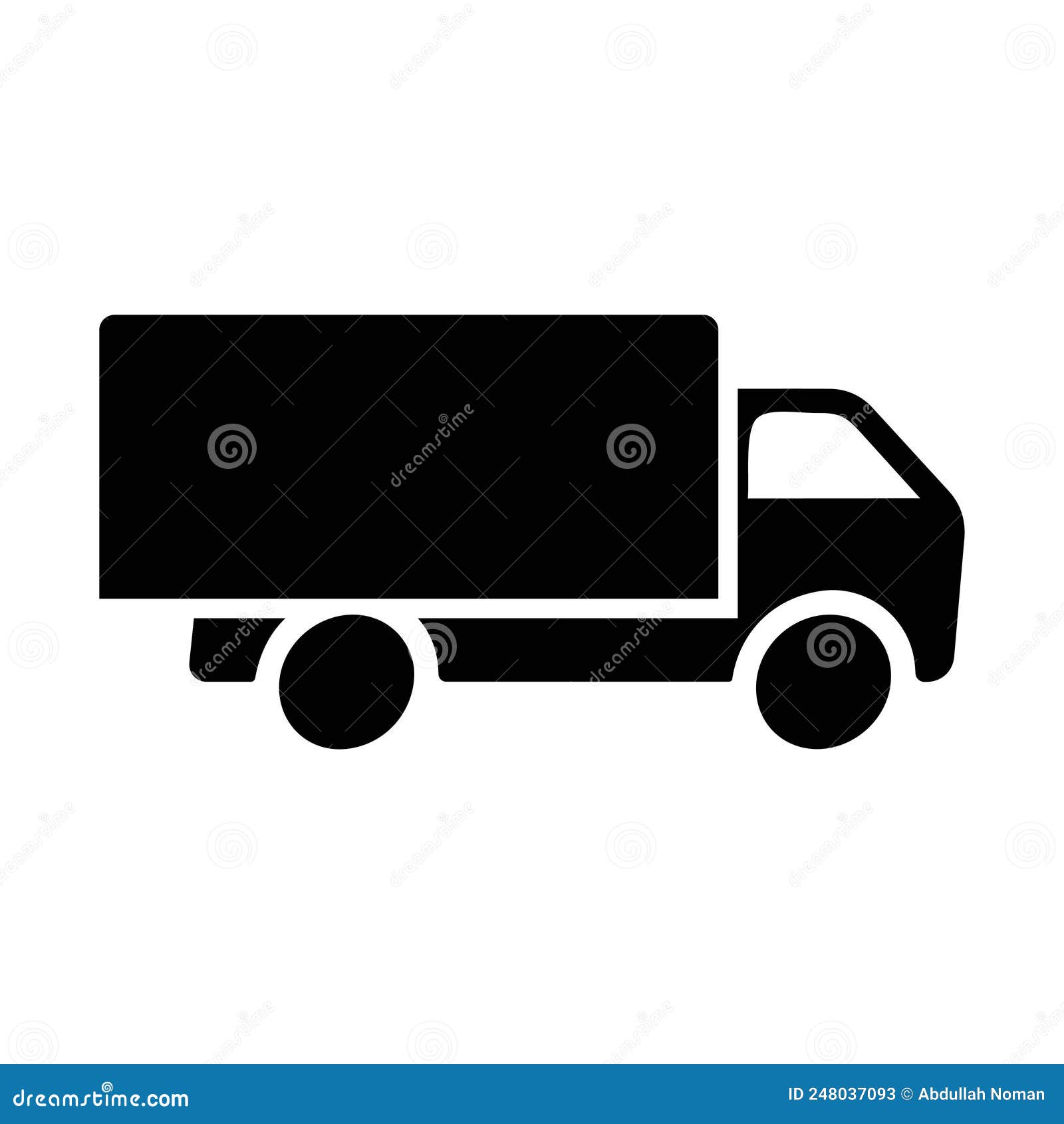 Cargo van icon design stock vector. Illustration of black - 248037093