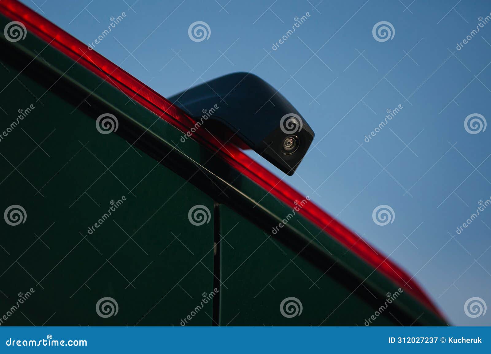 Cargo van rear view camera stock image. Image of automotive - 312027237
