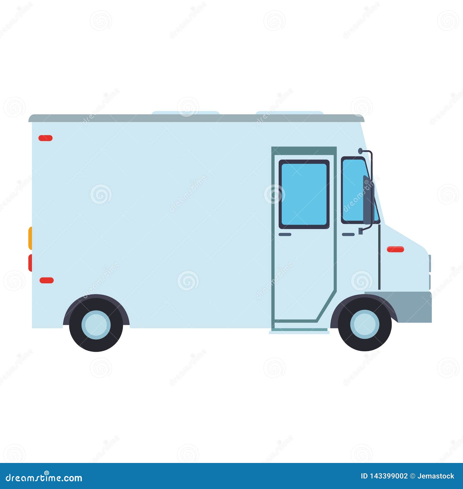Cargo van vehicle stock vector. Illustration of commercial - 143399002