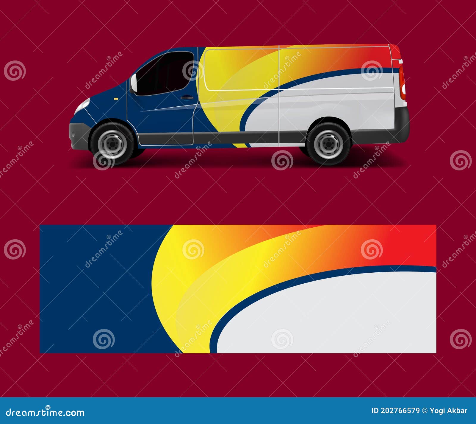 Cargo Van Wrap Vector, Graphic Abstract Stripe Designs For Wrap ...