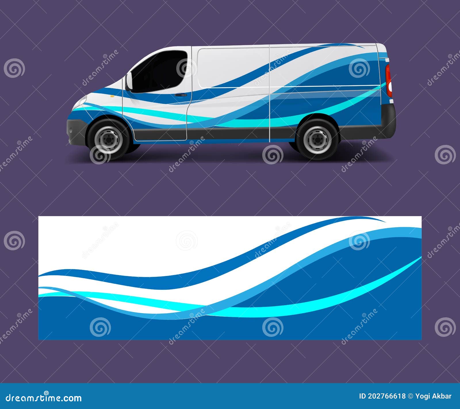 Cargo Van Wrap Vector, Graphic Abstract Stripe Designs for Wrap ...