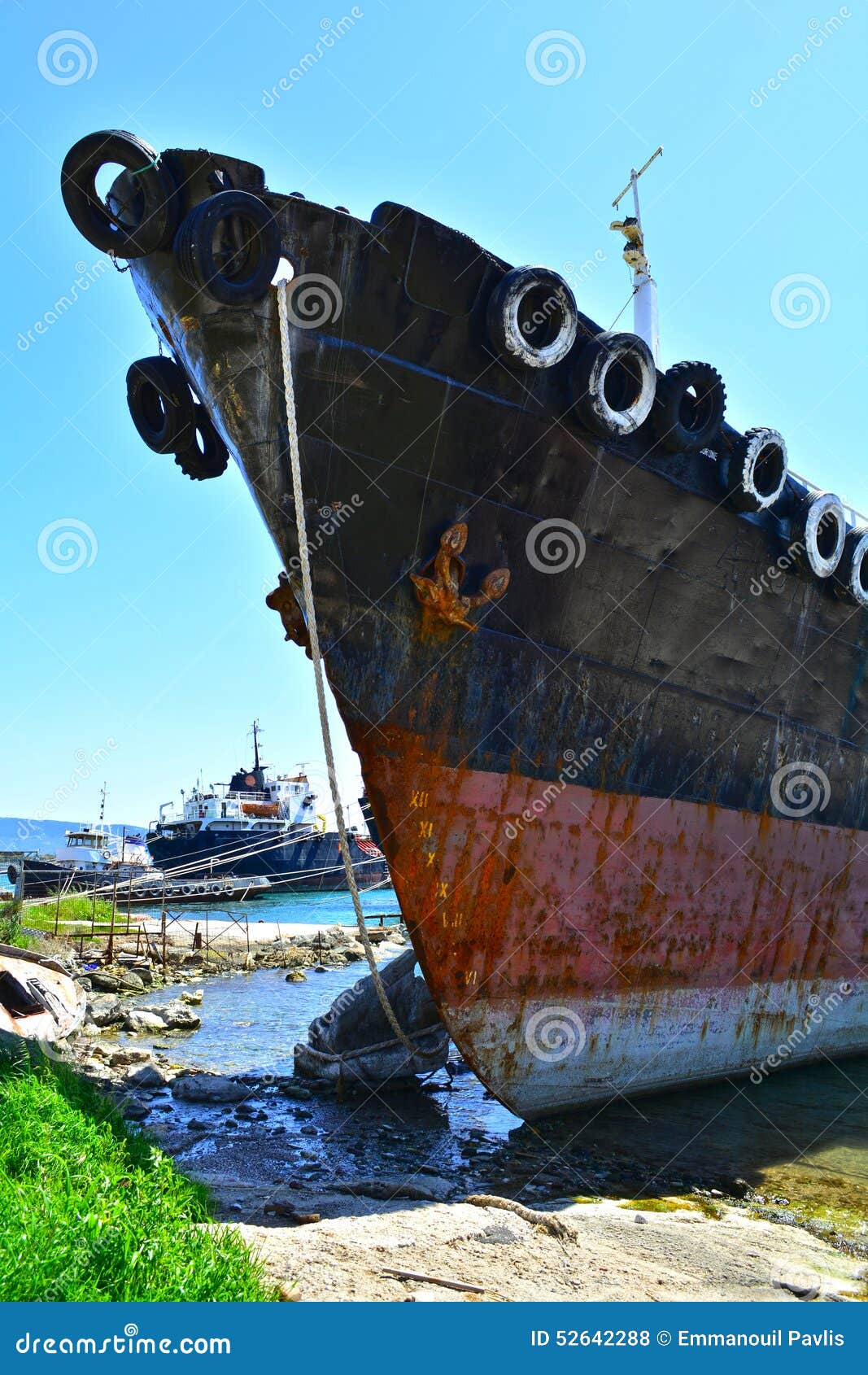 Cargo vessel for scrap stock photo. Image of boats, metallic - 52642288