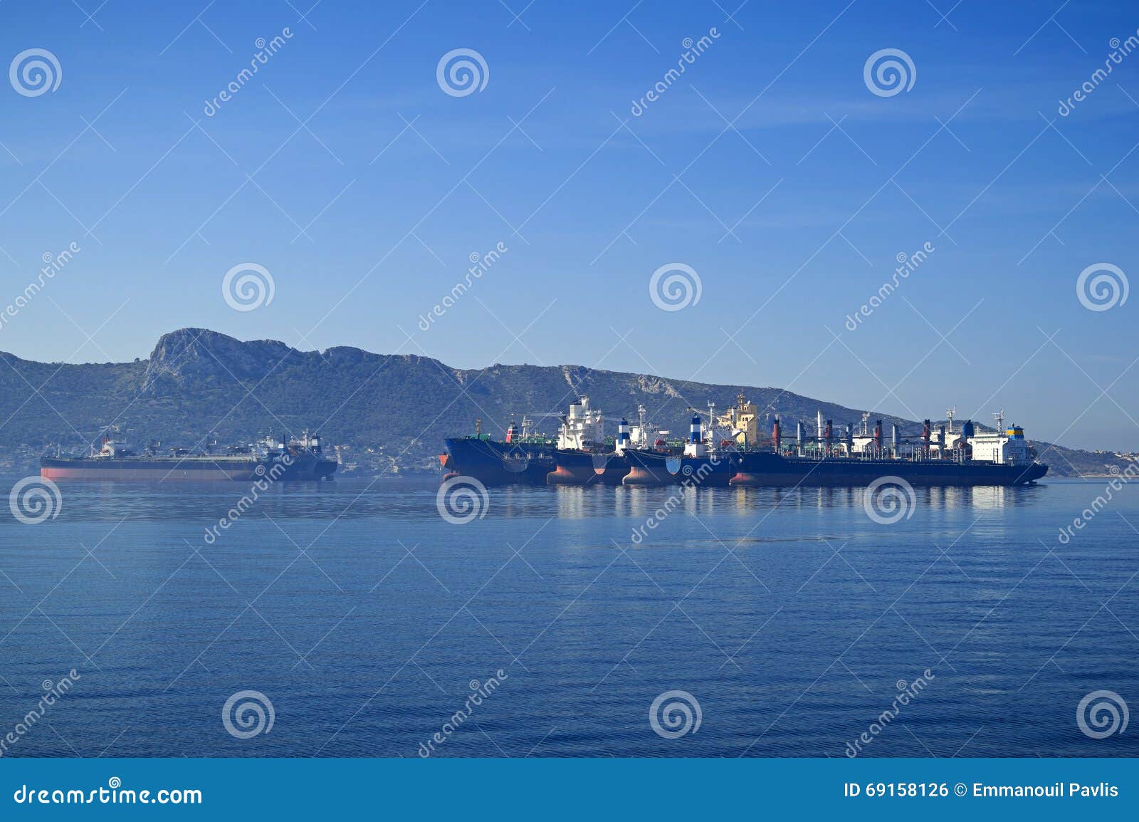 Cargo vessels stock photo. Image of cyan, engine, captain - 69158126