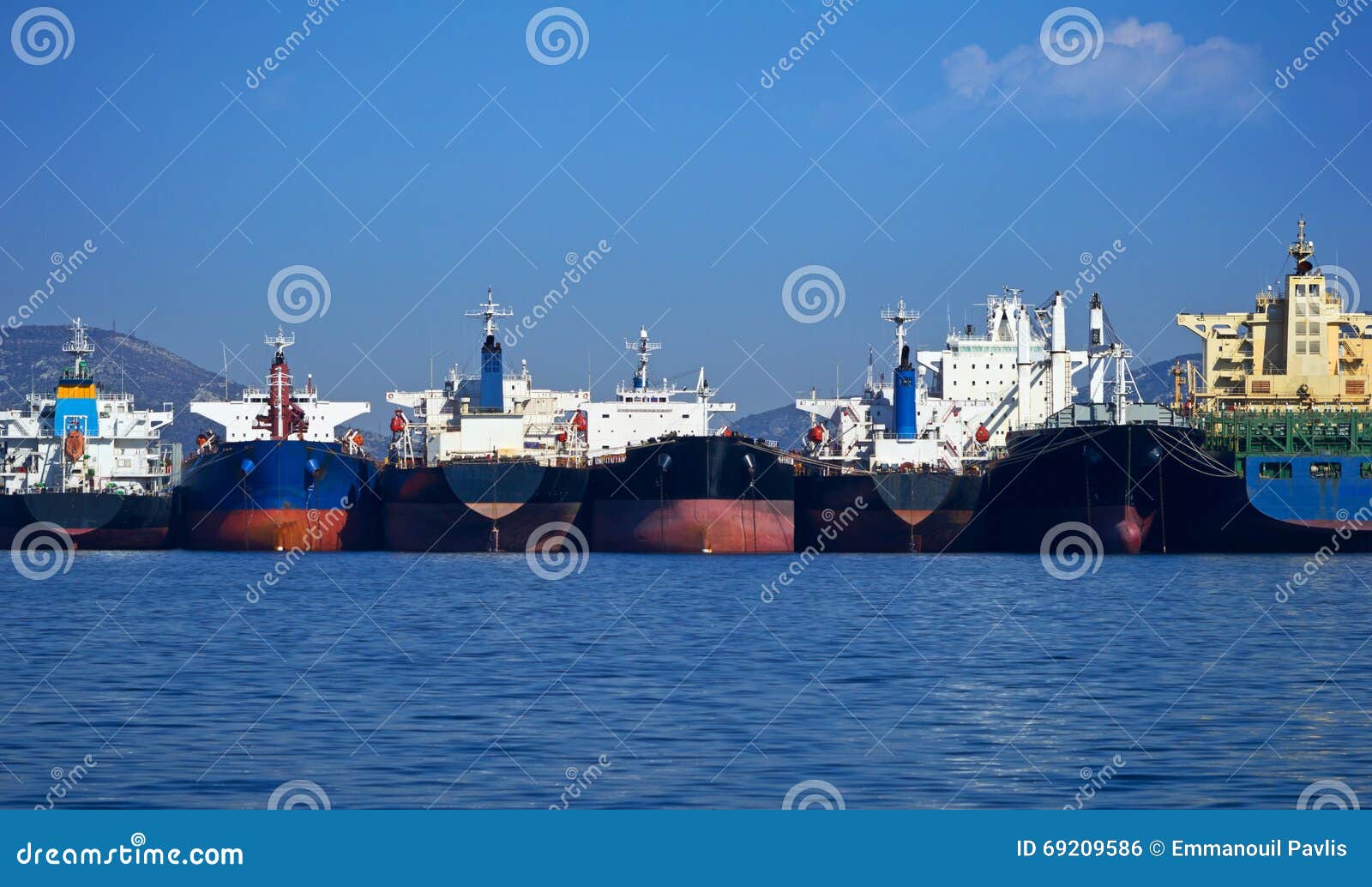 Cargo vessels stock photo. Image of greek, architect - 69209586