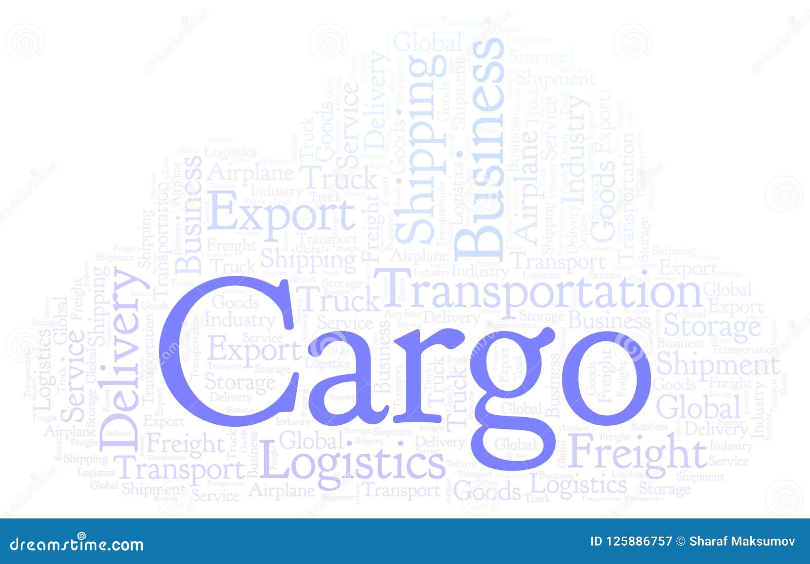 Cargo Word Cloud. Royalty-Free Stock Photography | CartoonDealer.com ...