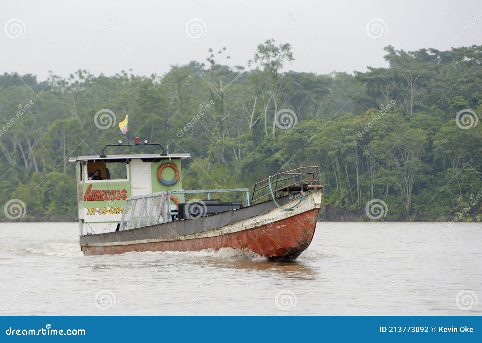 Cargueiro Amazonas No Rio Napo Orellana Fotografia Editorial - Imagem ...