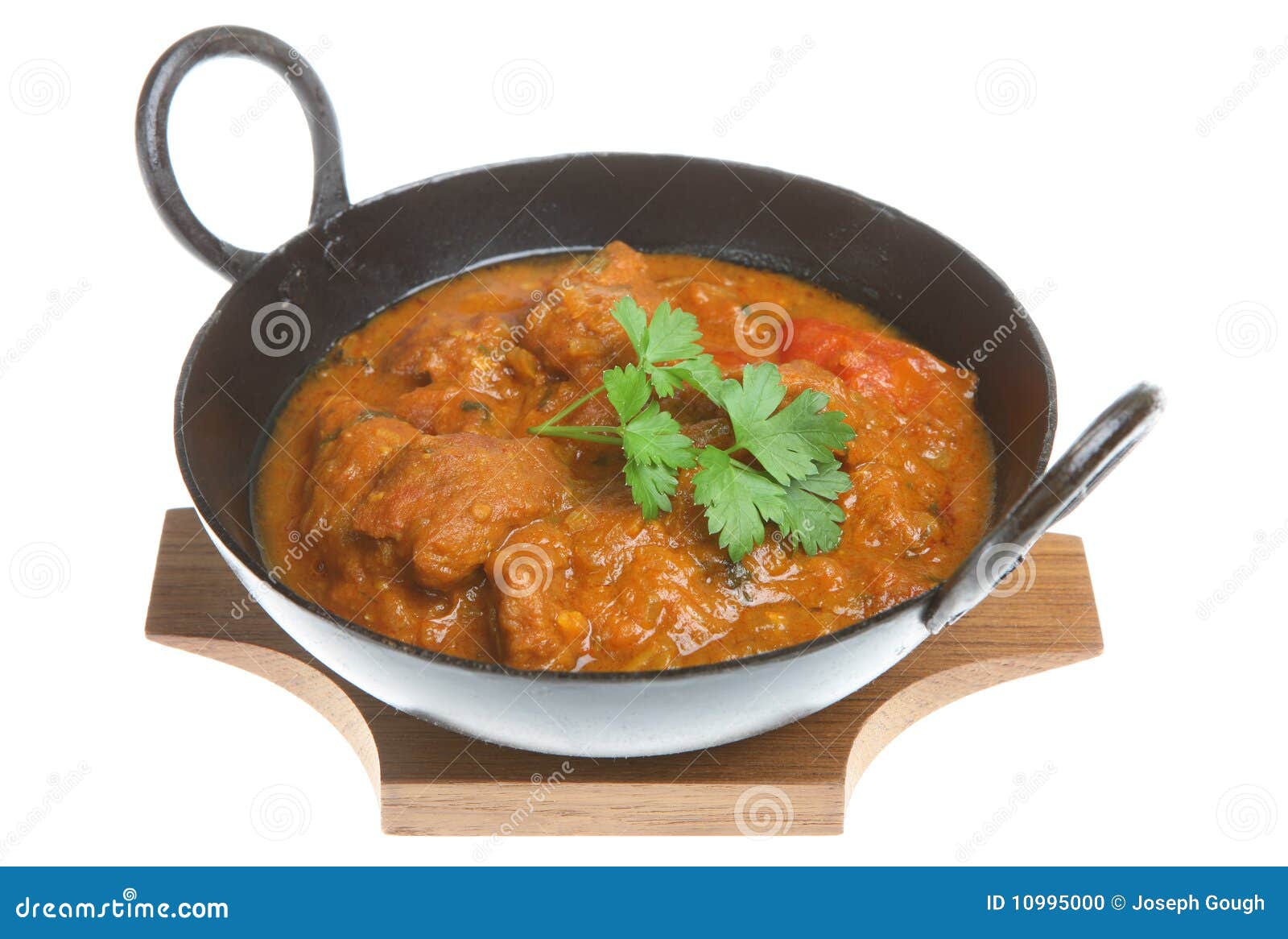 Cari D'Indien De Vindaloo D'agneau Photo stock - Image du acier, wooden ...