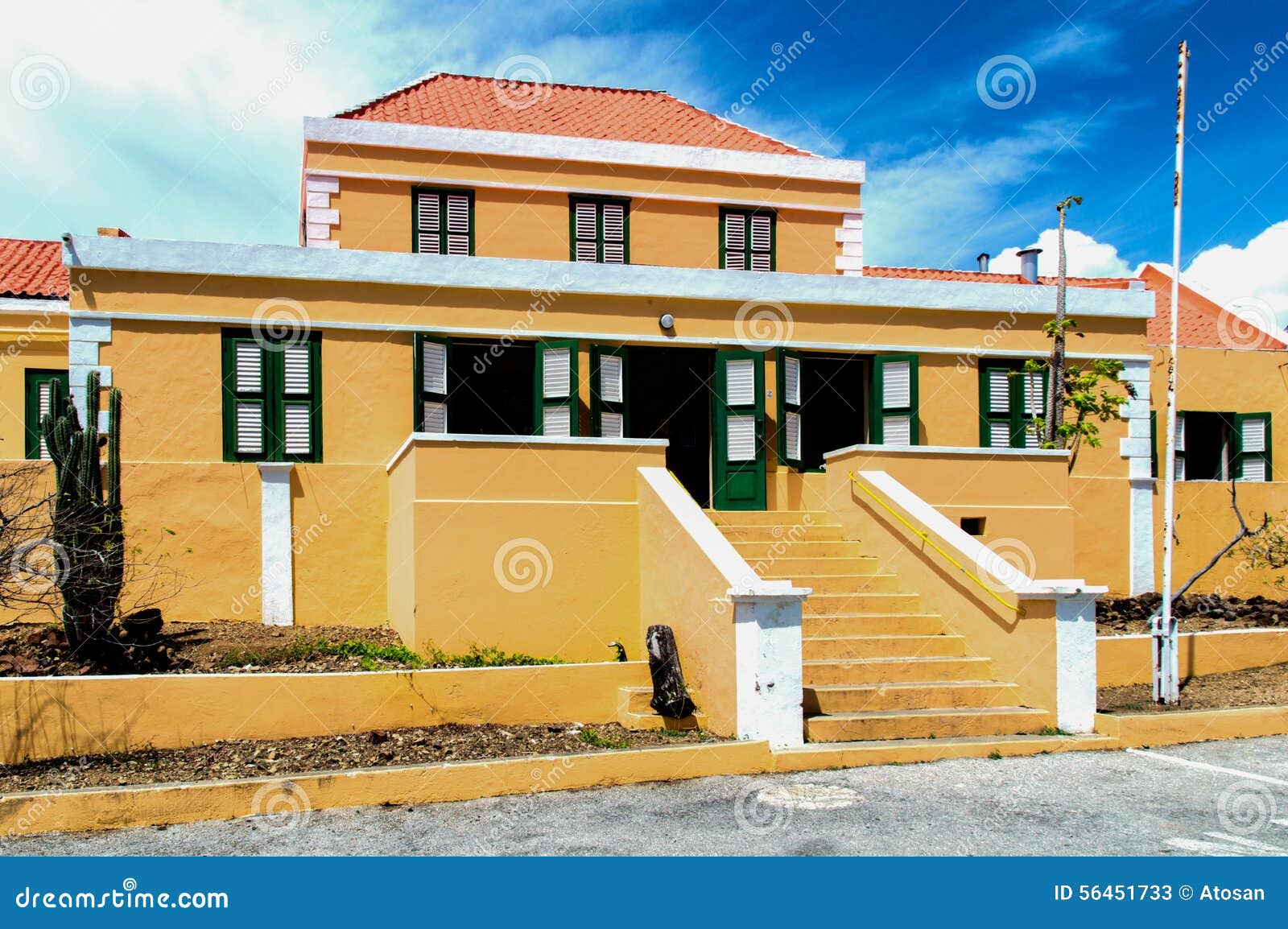 Caribbean Architecture stock image. Image of exterior - 56451733