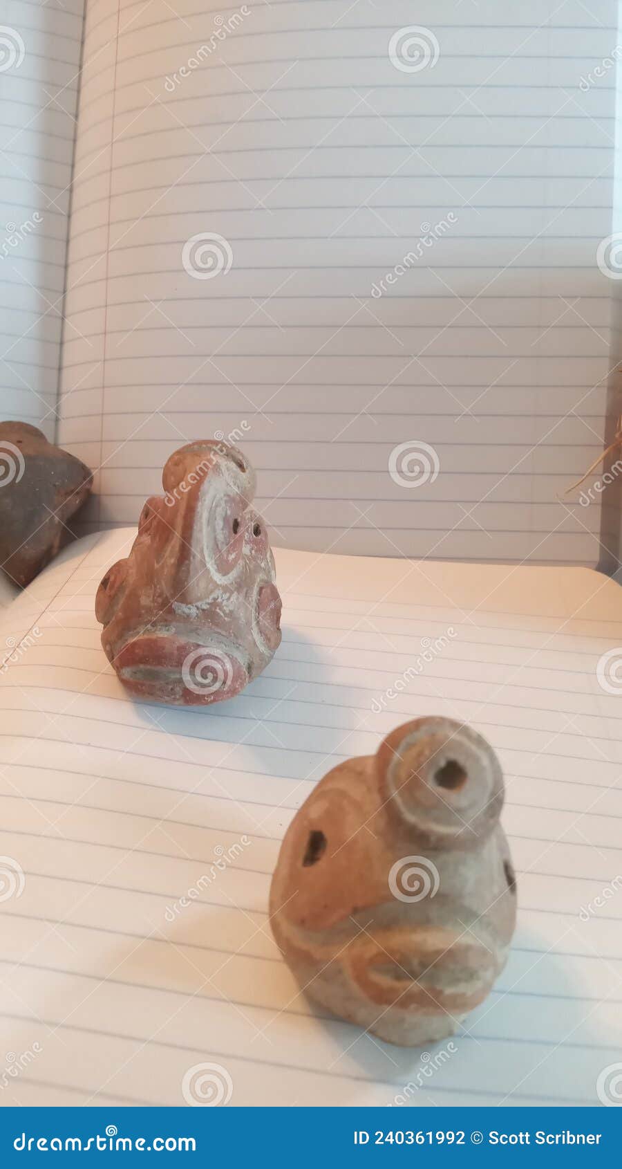 CARIBBEAN Artifact Witha Third Eye in the Foreground Stock Photo ...