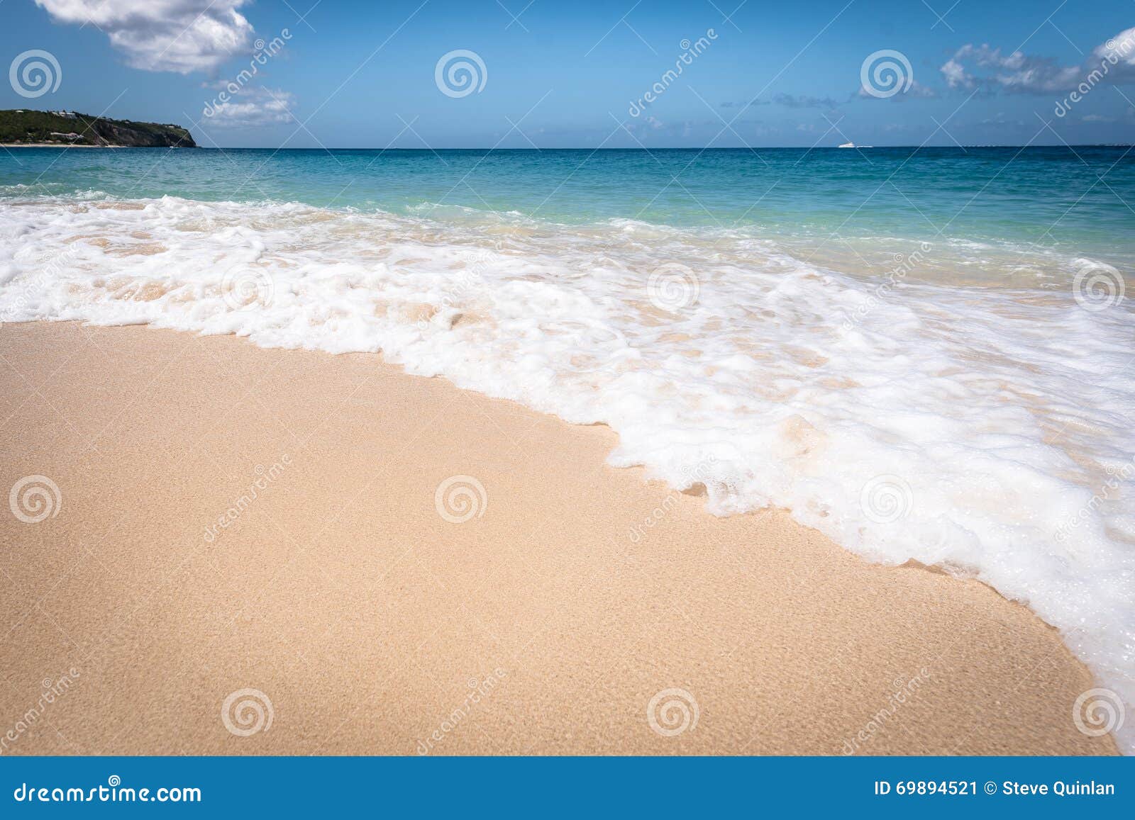 Caribbean Beach Scene stock image. Image of sand, martin - 69894521