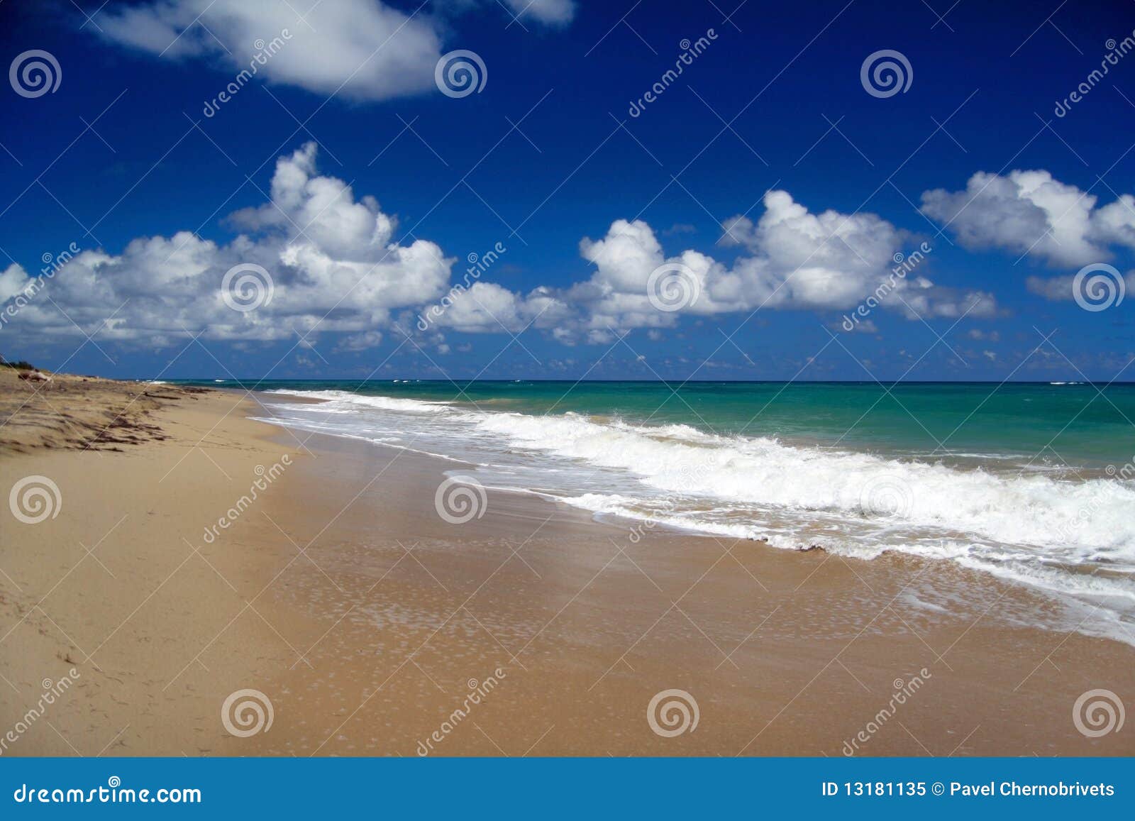 Caribbean Beach with White Sand Stock Image - Image of lagoon, holidays ...