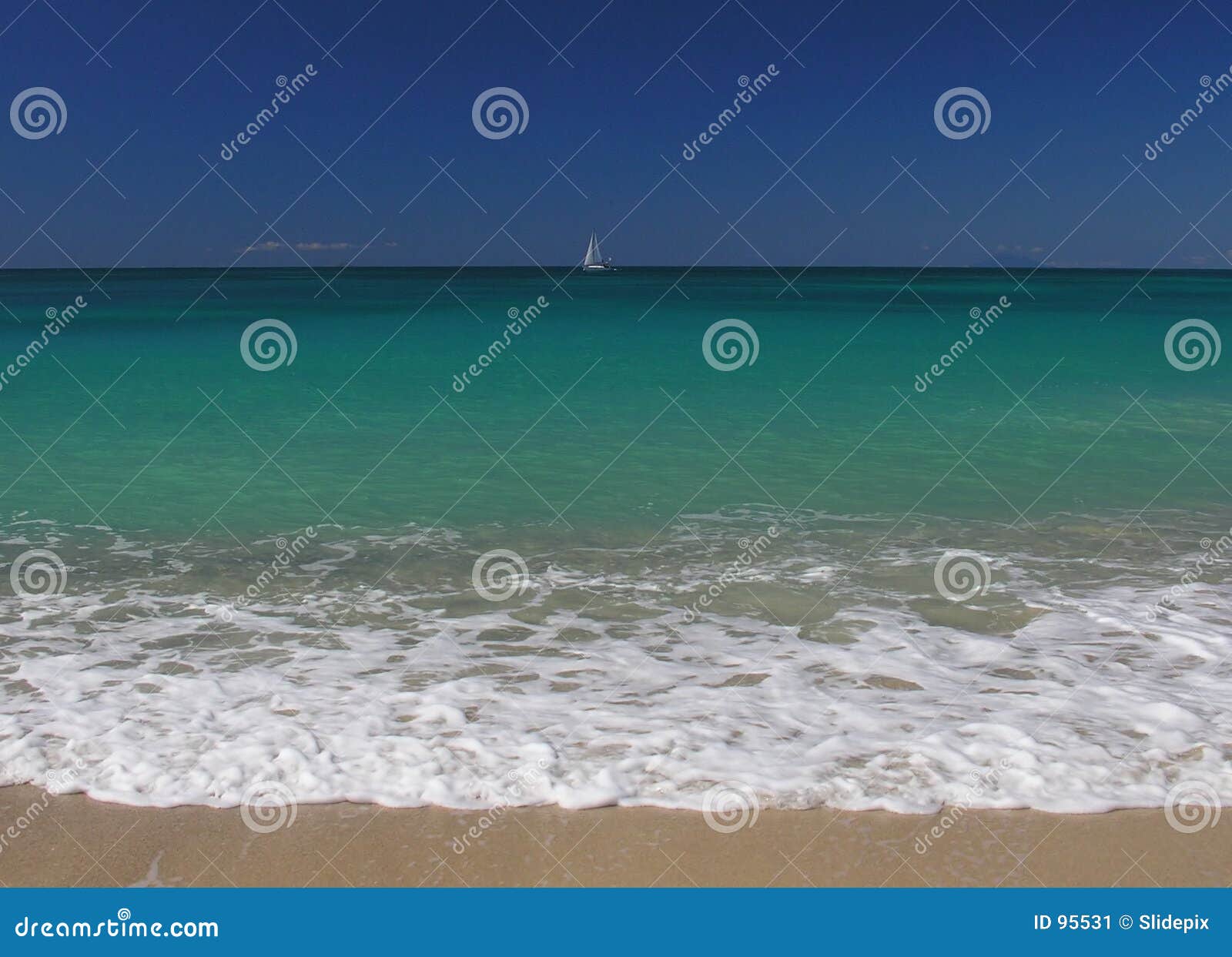 Caribbean Blue stock image. Image of vacation, turquoise - 95531