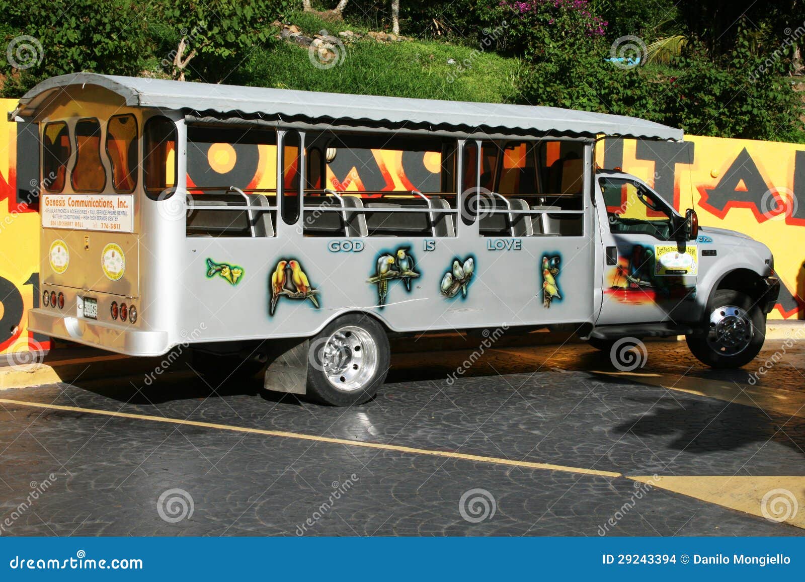 Caribbean bus editorial stock image. Image of usvi, thomas - 29243394